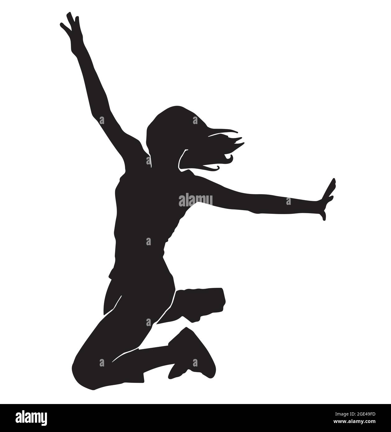 Woman Silhouette Shadow Urban Stock Vector Images - Alamy