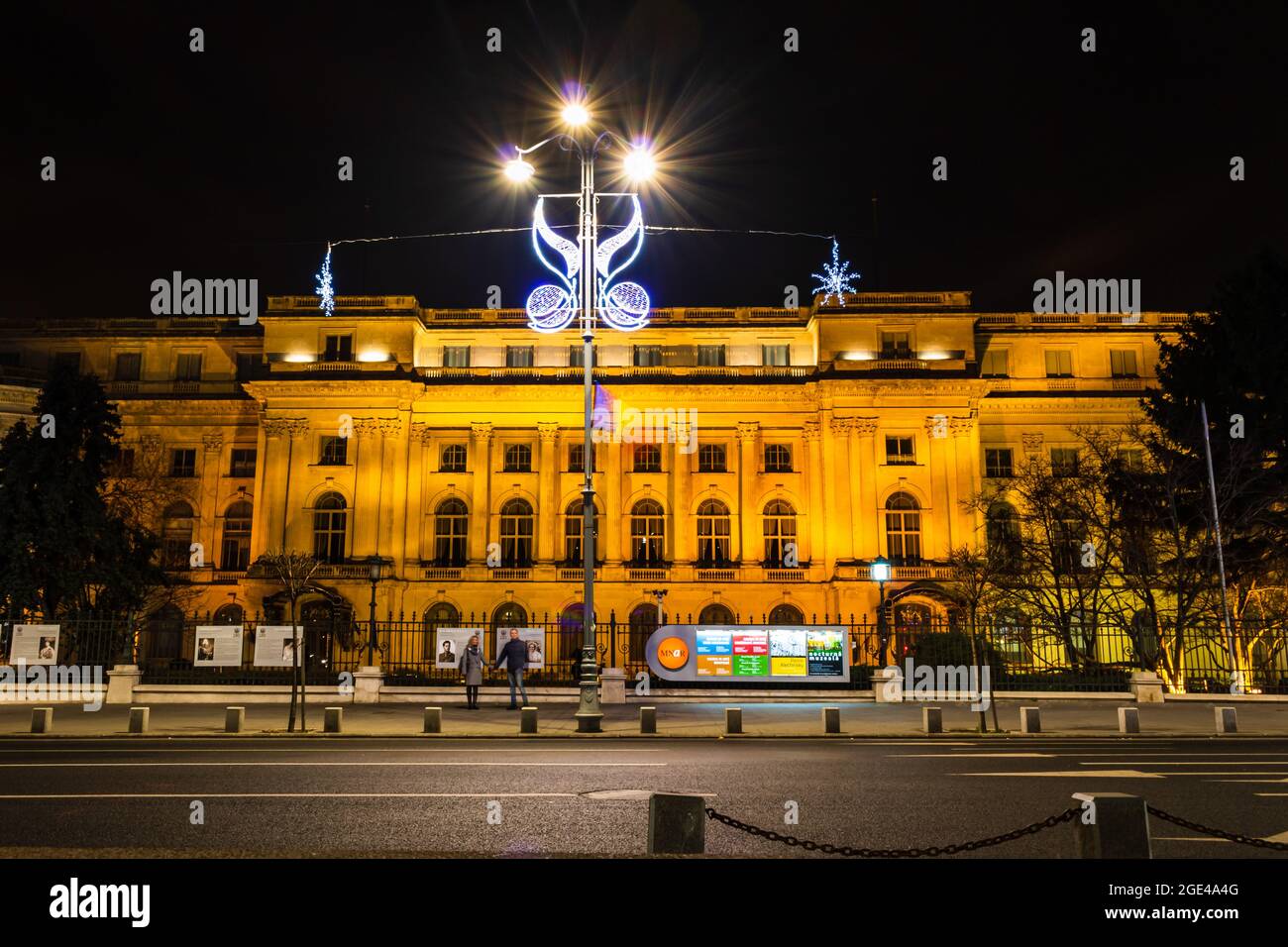 Light trails, night photography in Bucharest, capital city of Romania ...