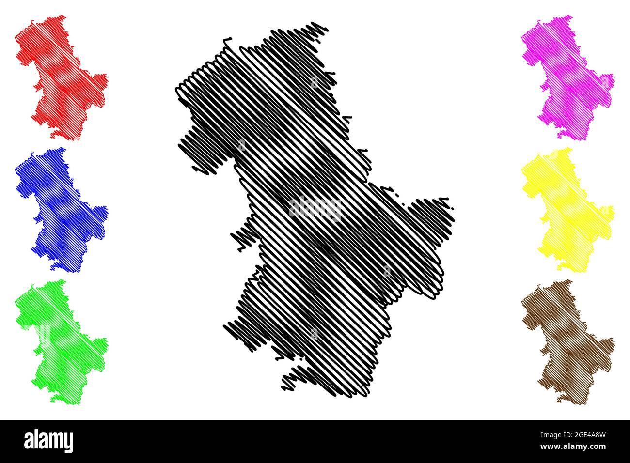 Duren district (Federal Republic of Germany, State of North Rhine-Westphalia, NRW, Cologne ...