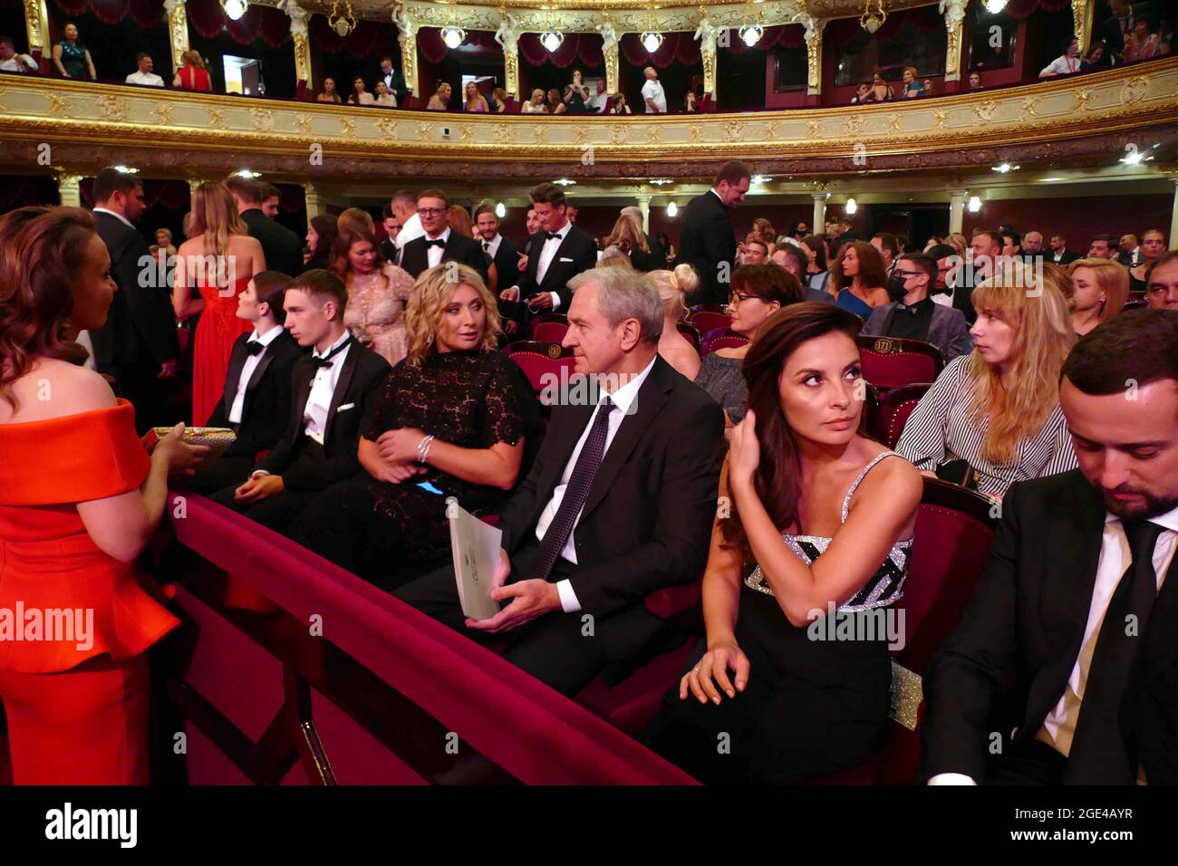 ODESA, UKRAINE - AUGUST 14, 2021 - OIFF President Viktoriya Tigipko (C ...