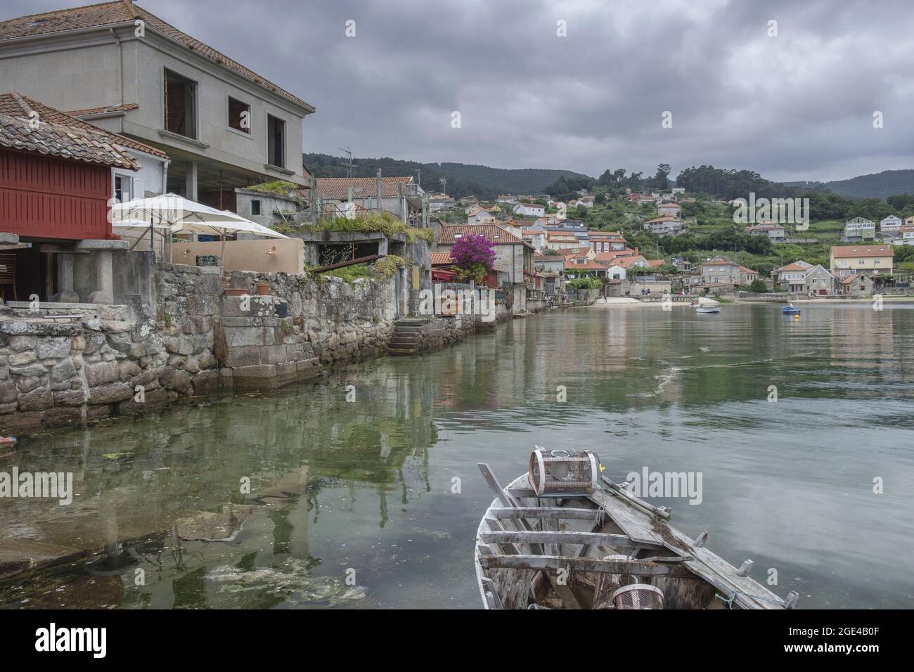 COMBARRO, SPAIN - Jul 13, 2021: A Combarro is a beautiful town on the ...