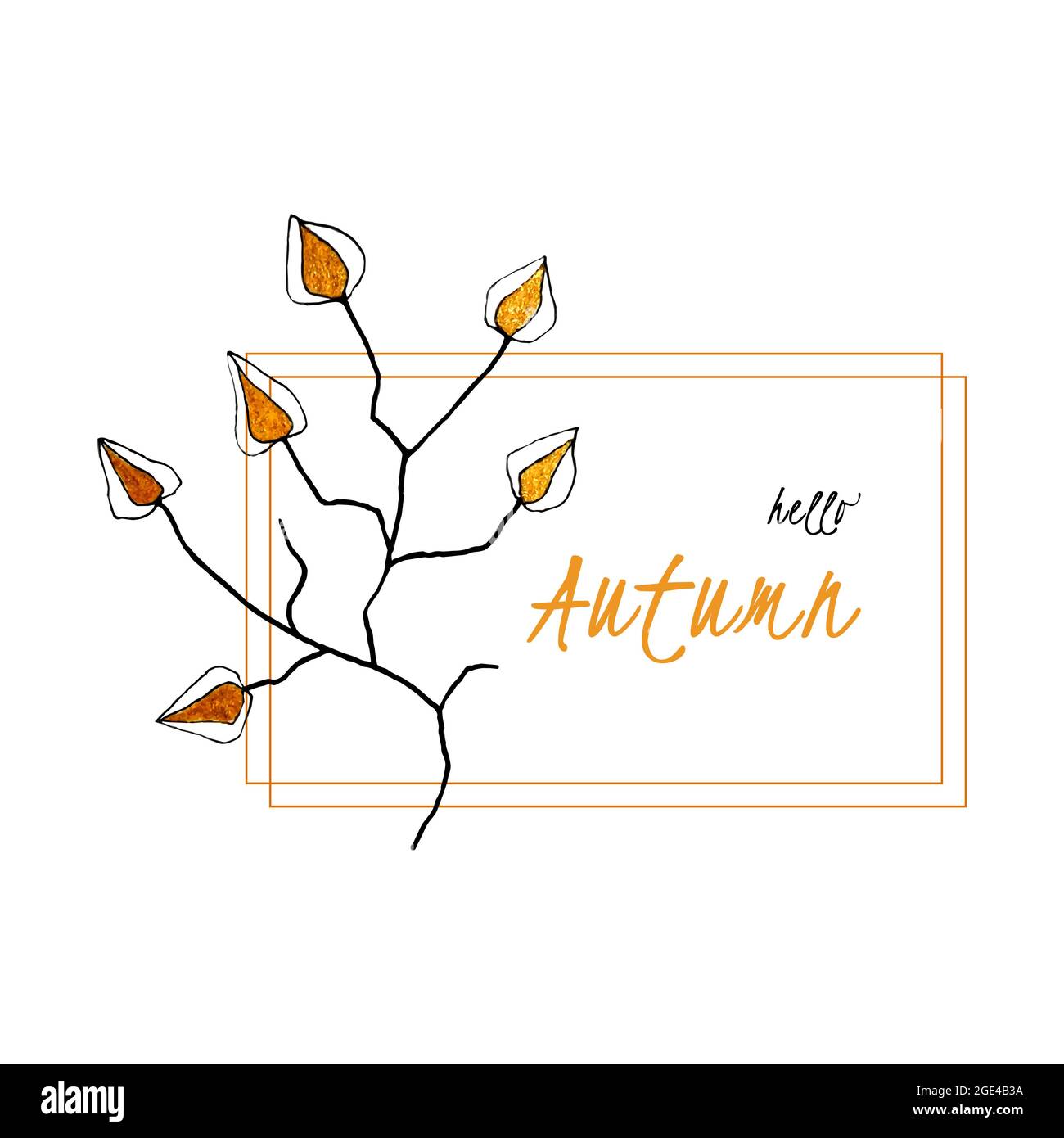 Hello september on yellow Stock Vector Images - Alamy