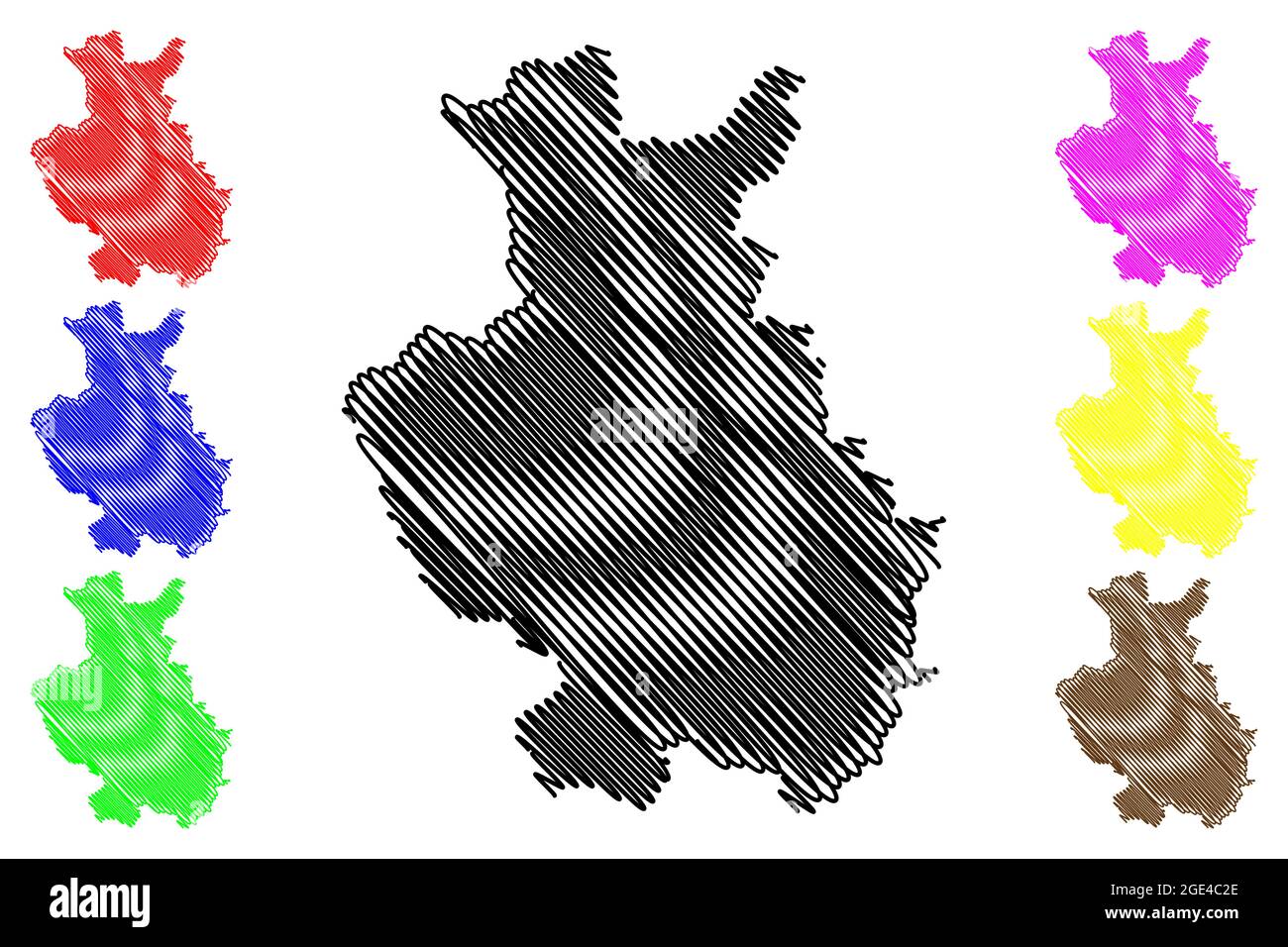 Rhine province map Stock Vector Images - Alamy