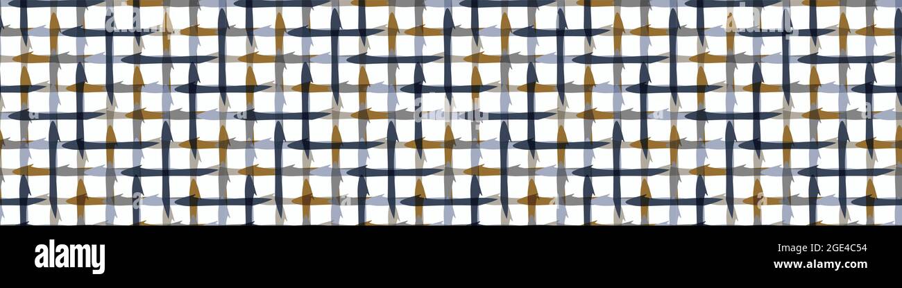 Masculine broken stripe seamless border pattern. Classic retro line ...