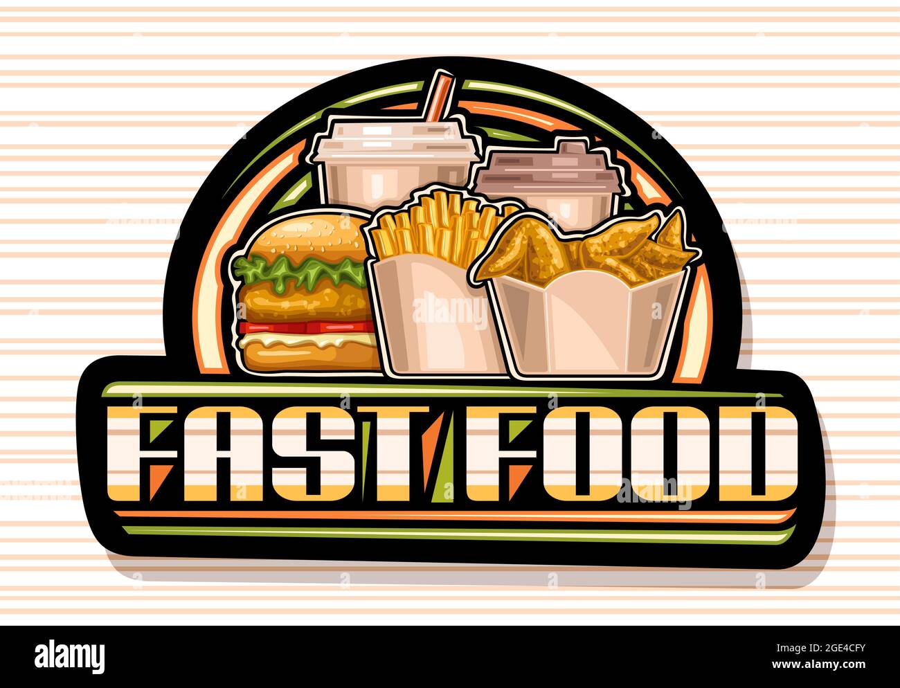 Fast food logo hi-res stock photography and images - Alamy