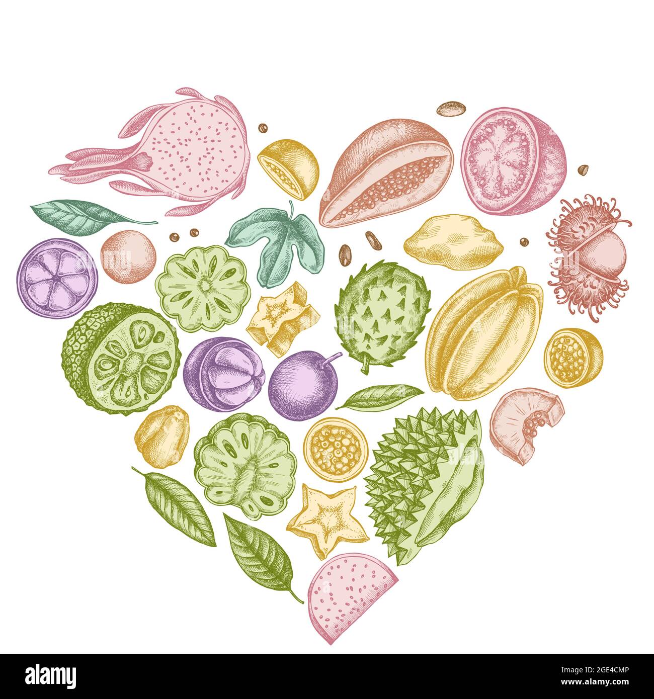 Durian shape Stock Vector Images - Alamy