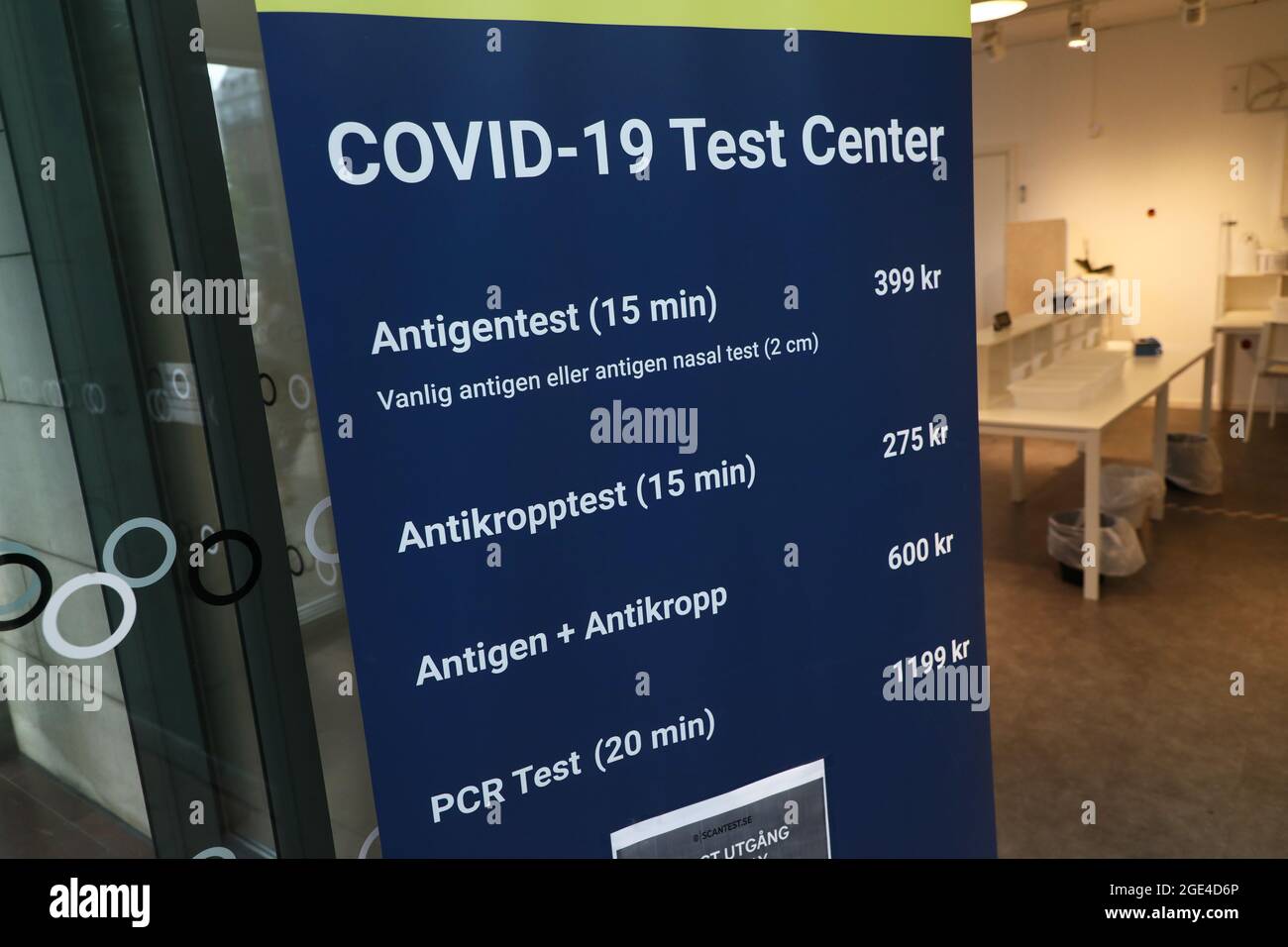 Covid-19 test center at Gothenburg central station Stock Photo - Alamy