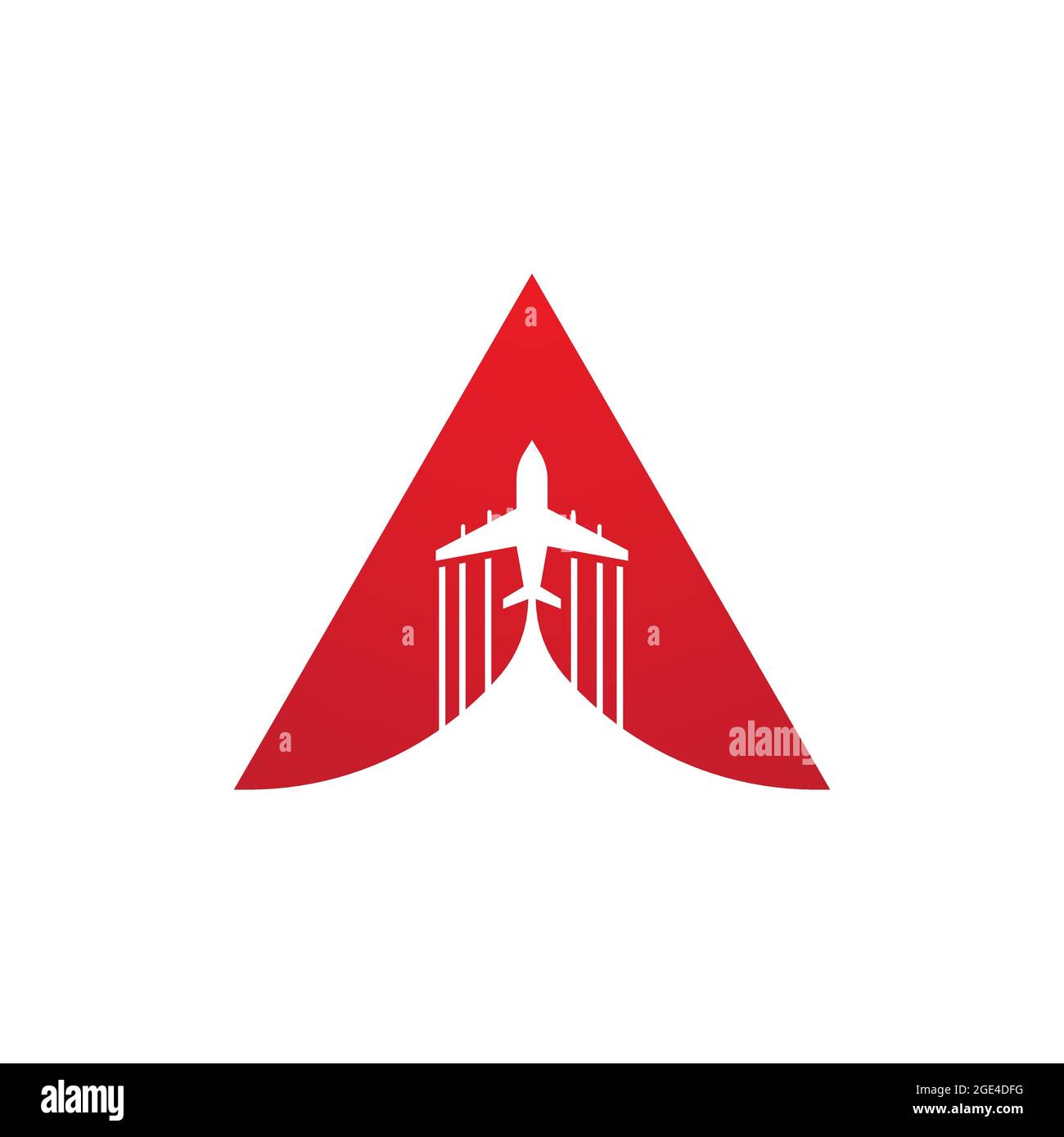 A Letter With Airplane icon vector illustration design Logo Template ...