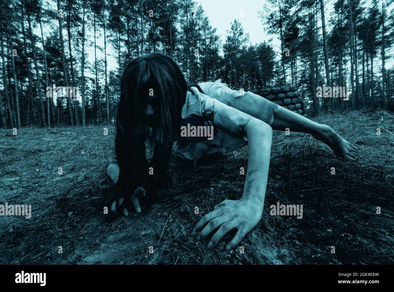 Zombie Crawling Out Of Ground