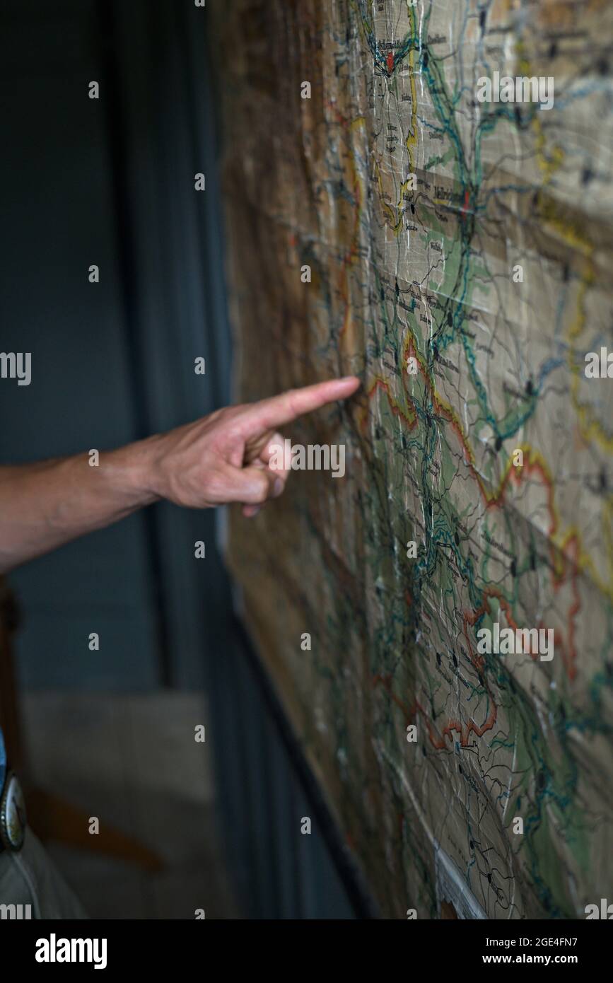 Finger map hi-res stock photography and images - Alamy