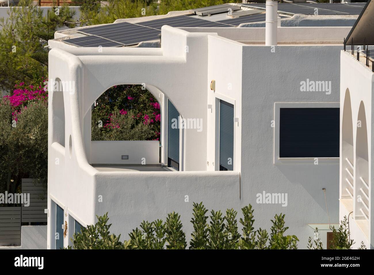 structures and sea view on Daskalio gulf in Keratea in Athens in Greece ...