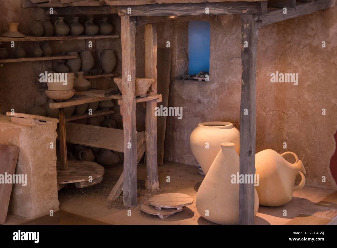 Reconstruction of a Roman pottery and clay brick factury at Amphoralis ...
