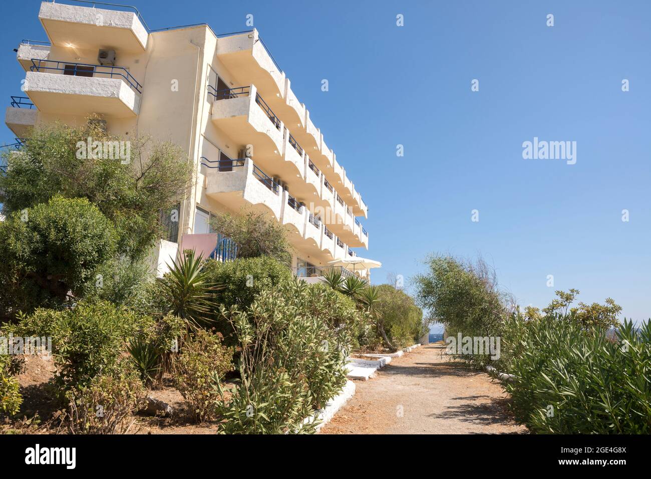 structures and sea view on Daskalio gulf in Keratea in Athens in Greece ...