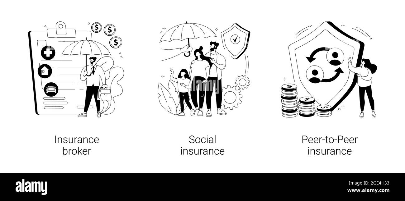 Risk insurance abstract concept vector illustrations Stock Vector Image ...