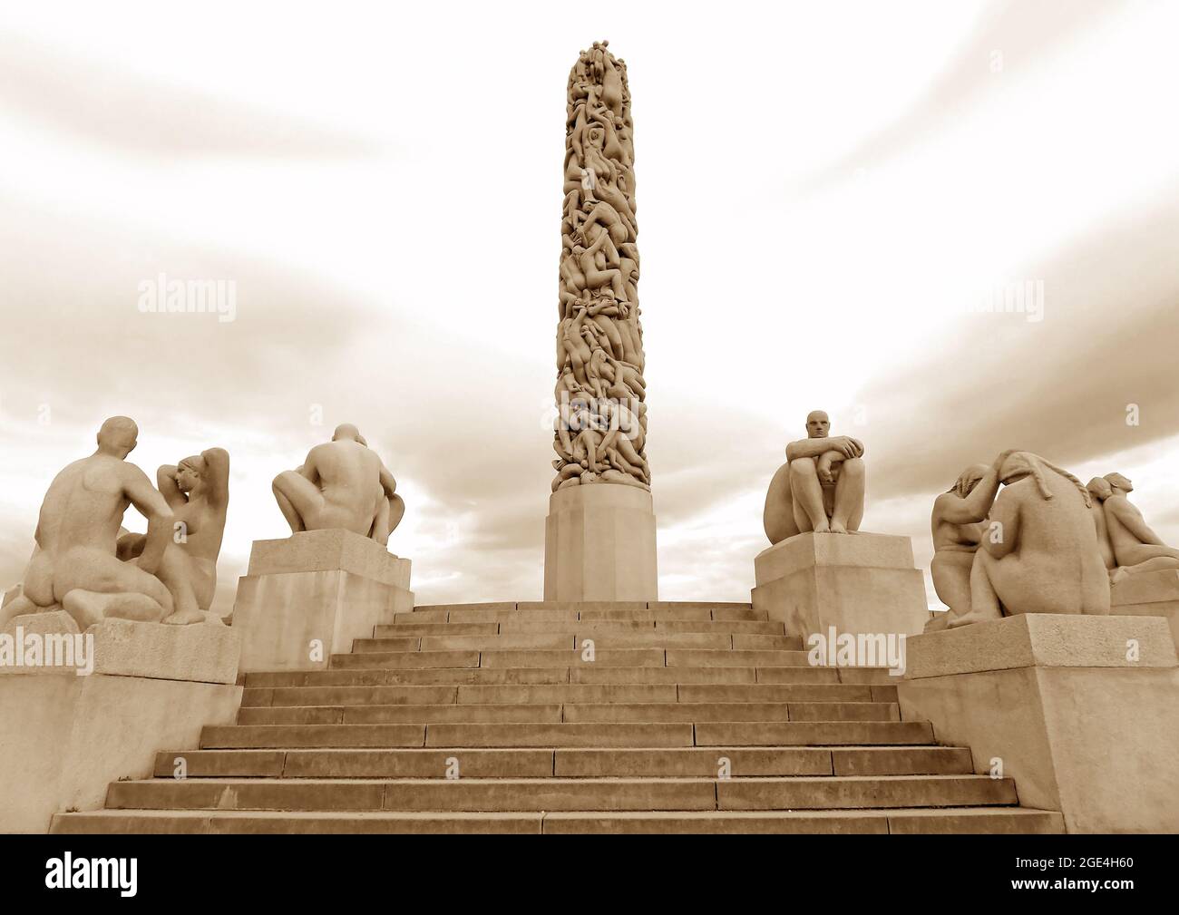 The Monolith of the Vigeland Installation in Frogner Park, Oslo, Norway ...