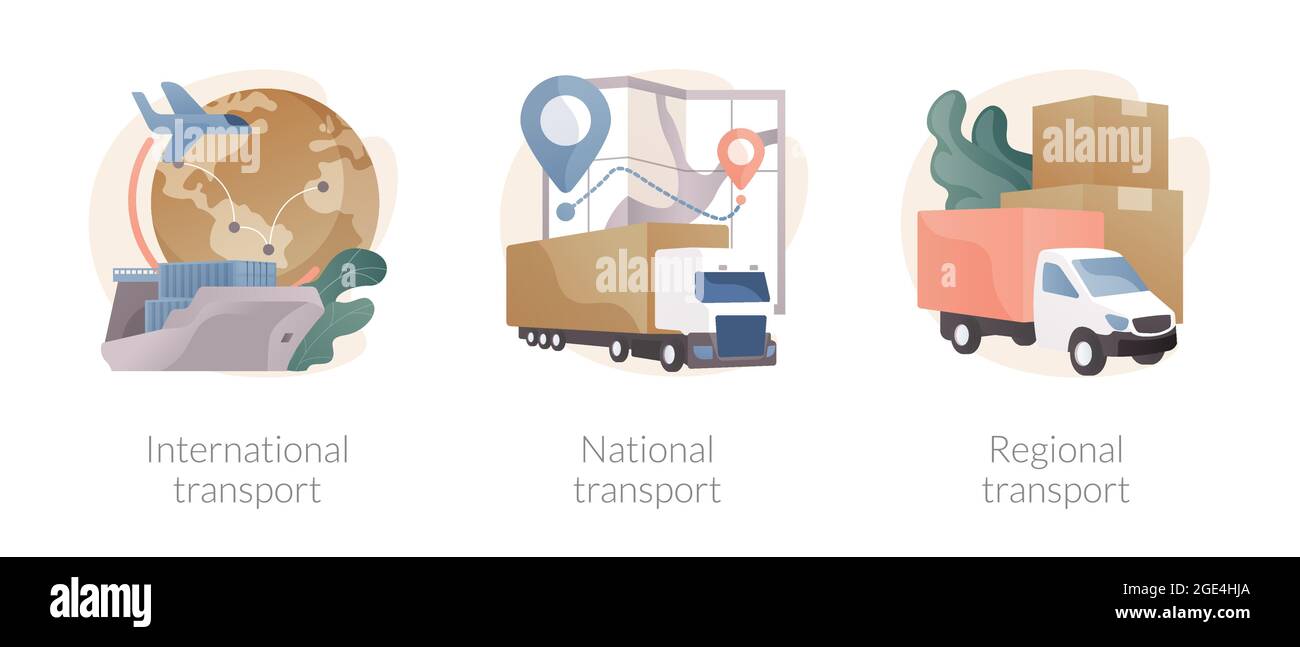 Global logistics abstract concept vector illustrations Stock Vector ...