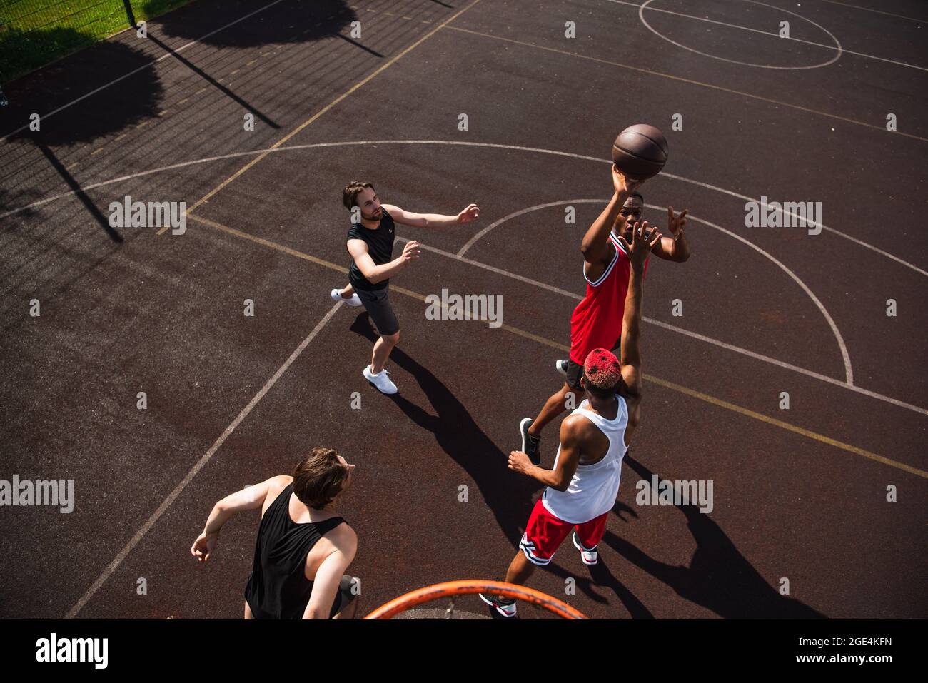 Basketball court view overhead hi-res stock photography and images - Alamy