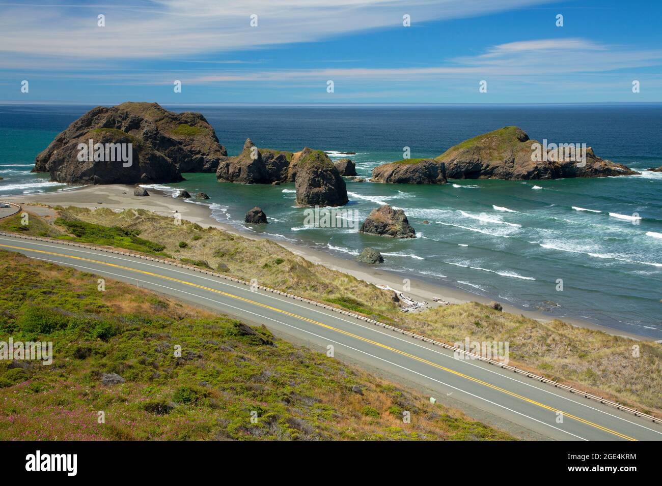 Myers Beach view, Cape Sebastian State Park, Oregon Stock Photo - Alamy