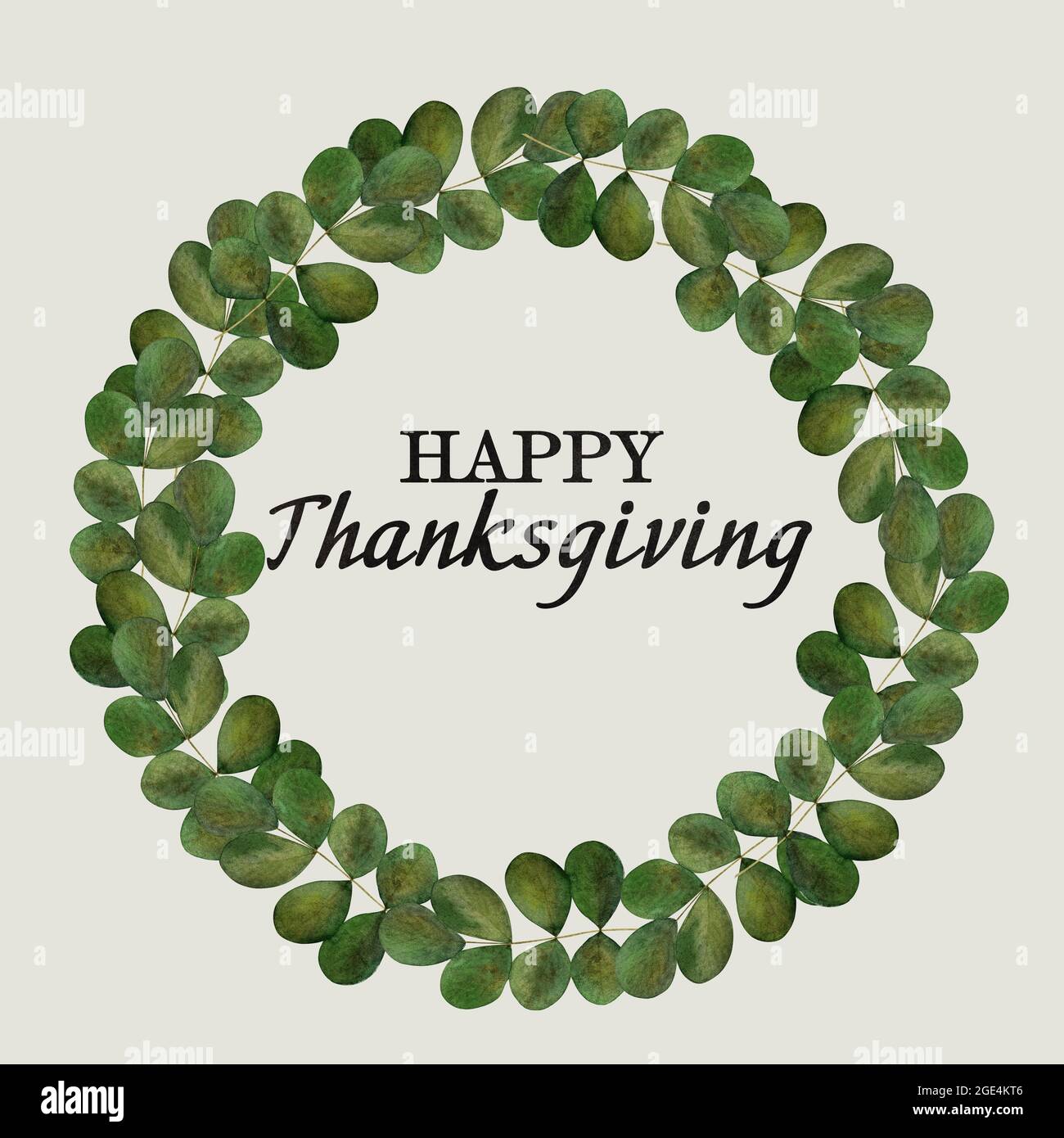 Happy Thanksgiving Day. Beautiful watercolor drawing. Close-up, view ...
