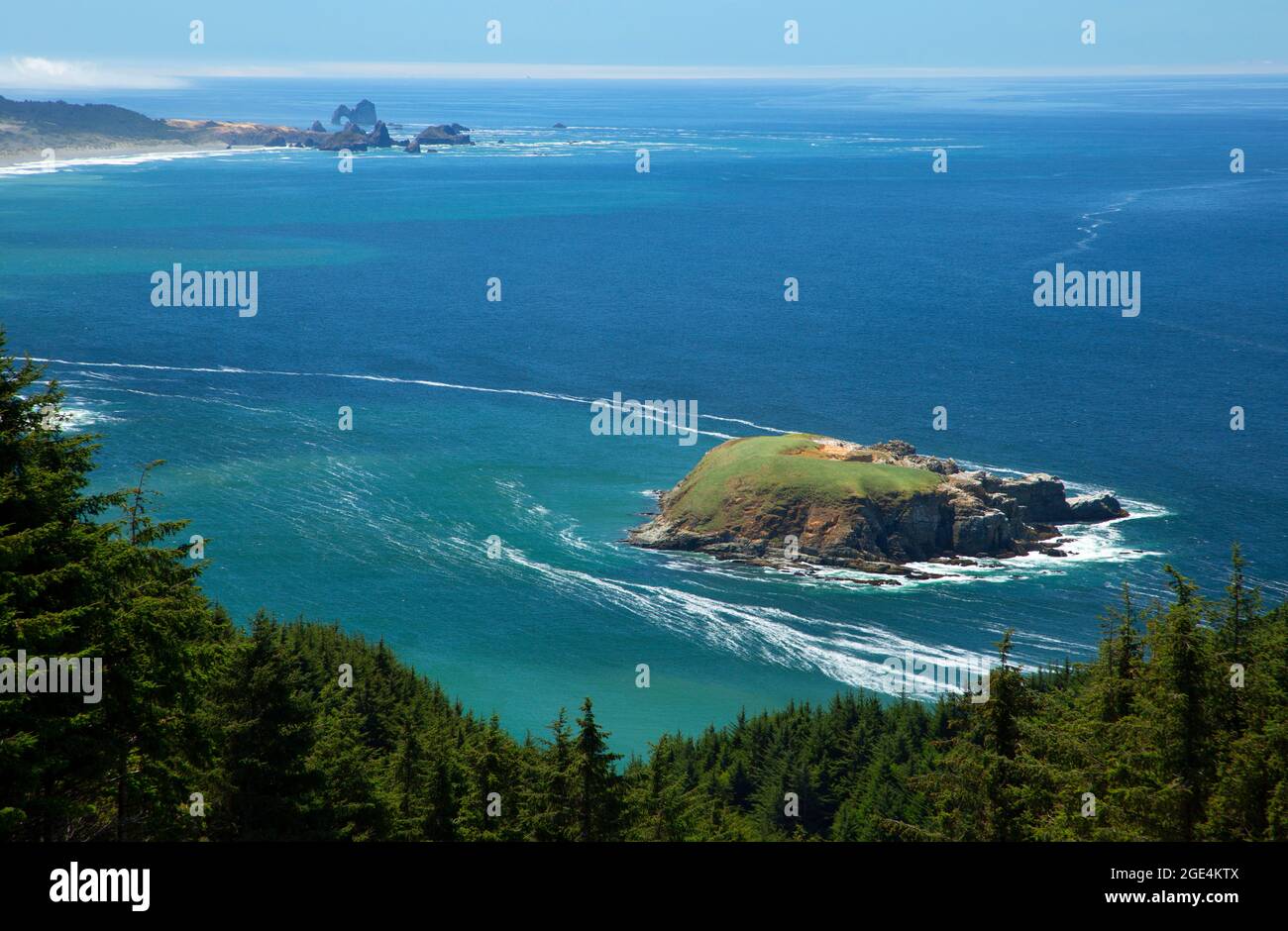 Hunters Island view, Cape Sebastian State Park, Oregon Stock Photo - Alamy