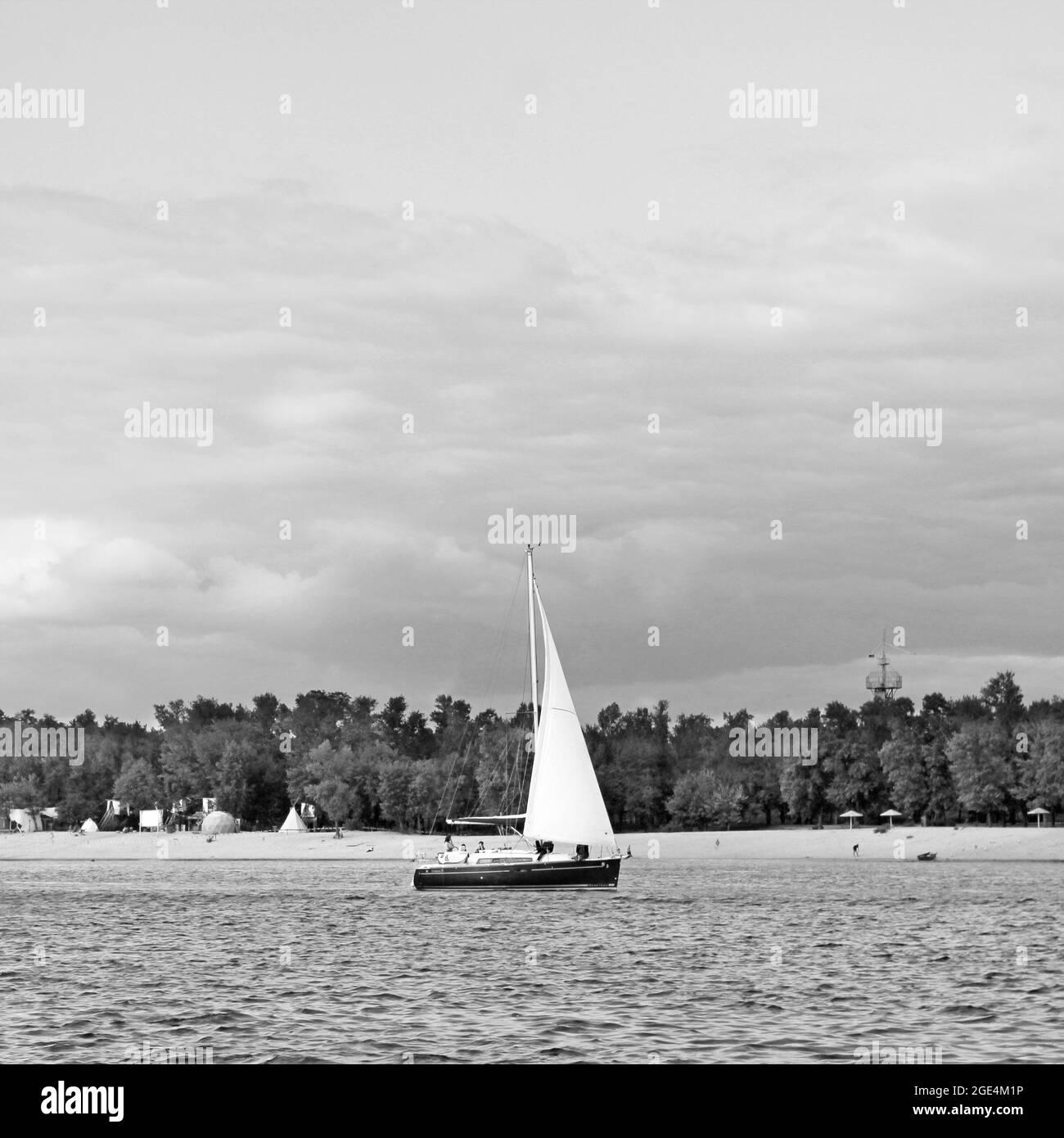 Deep turquoise water Black and White Stock Photos & Images - Alamy