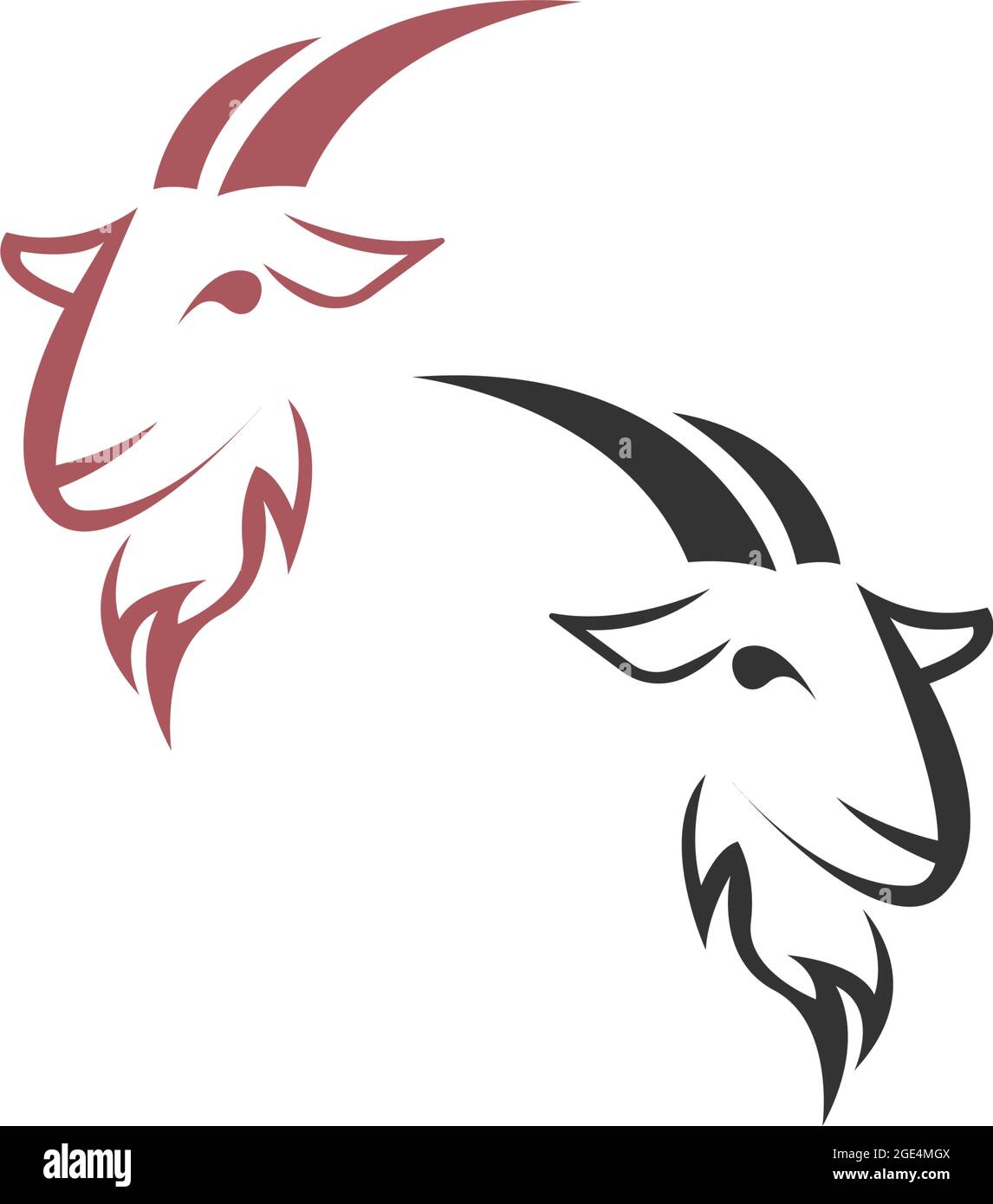 Goat icon logo vector design template illustration Stock Vector Image ...