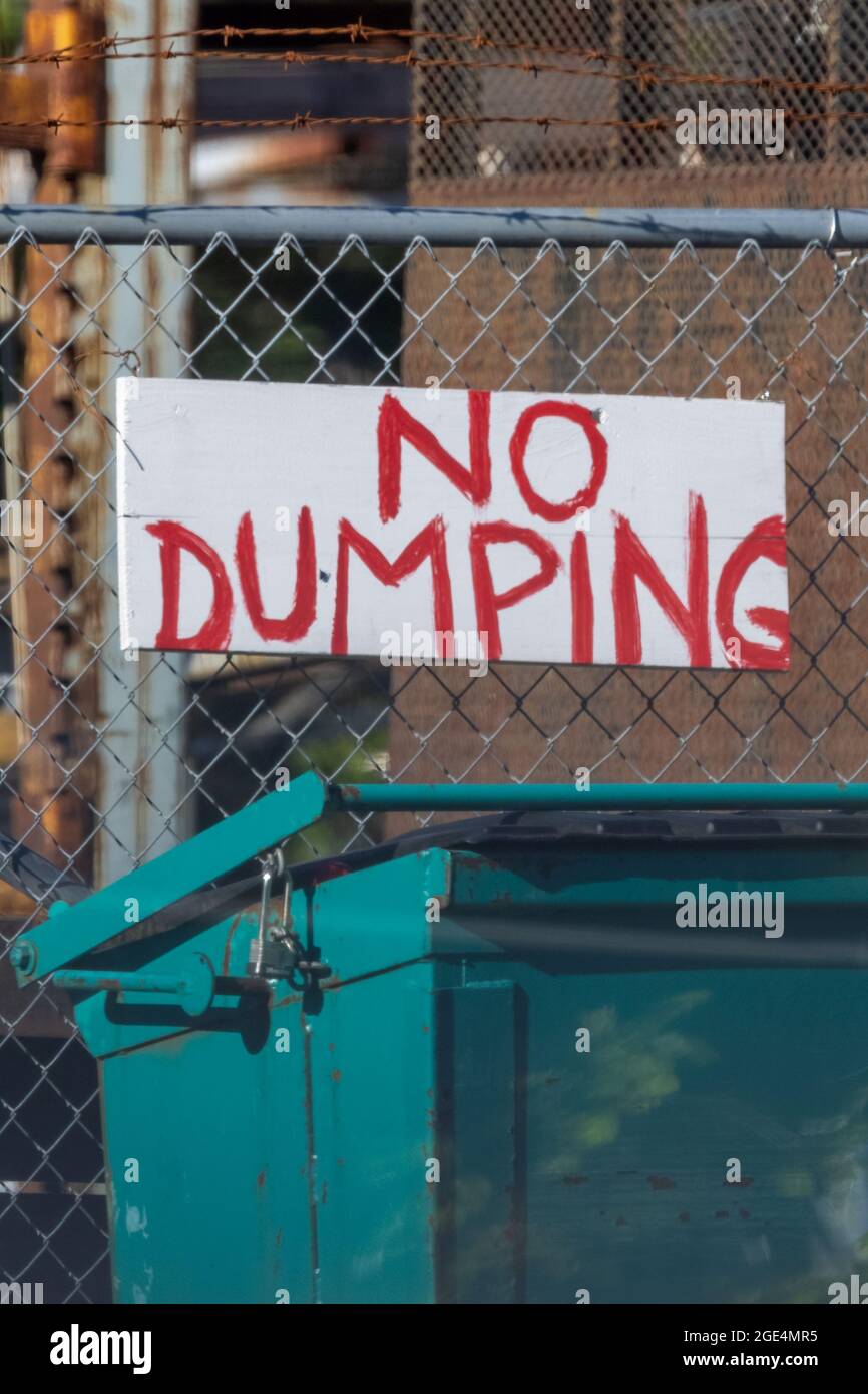 Garbage dumping station hi-res stock photography and images - Alamy