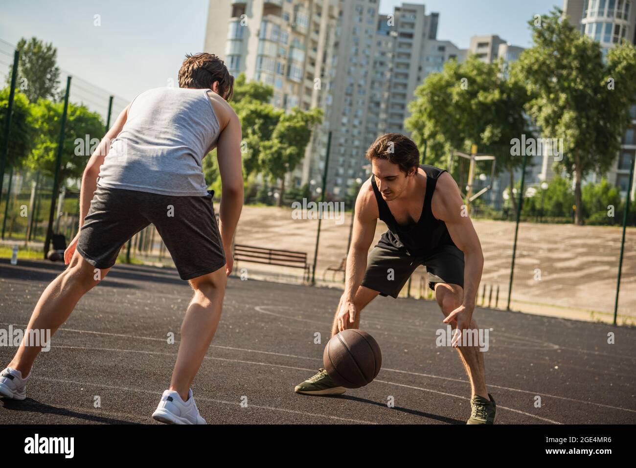 Friends playing together playground hi-res stock photography and images ...