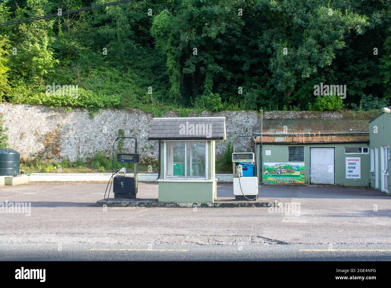 Vintage gas station pumps weathered and abandoned Stock Photo - Alamy