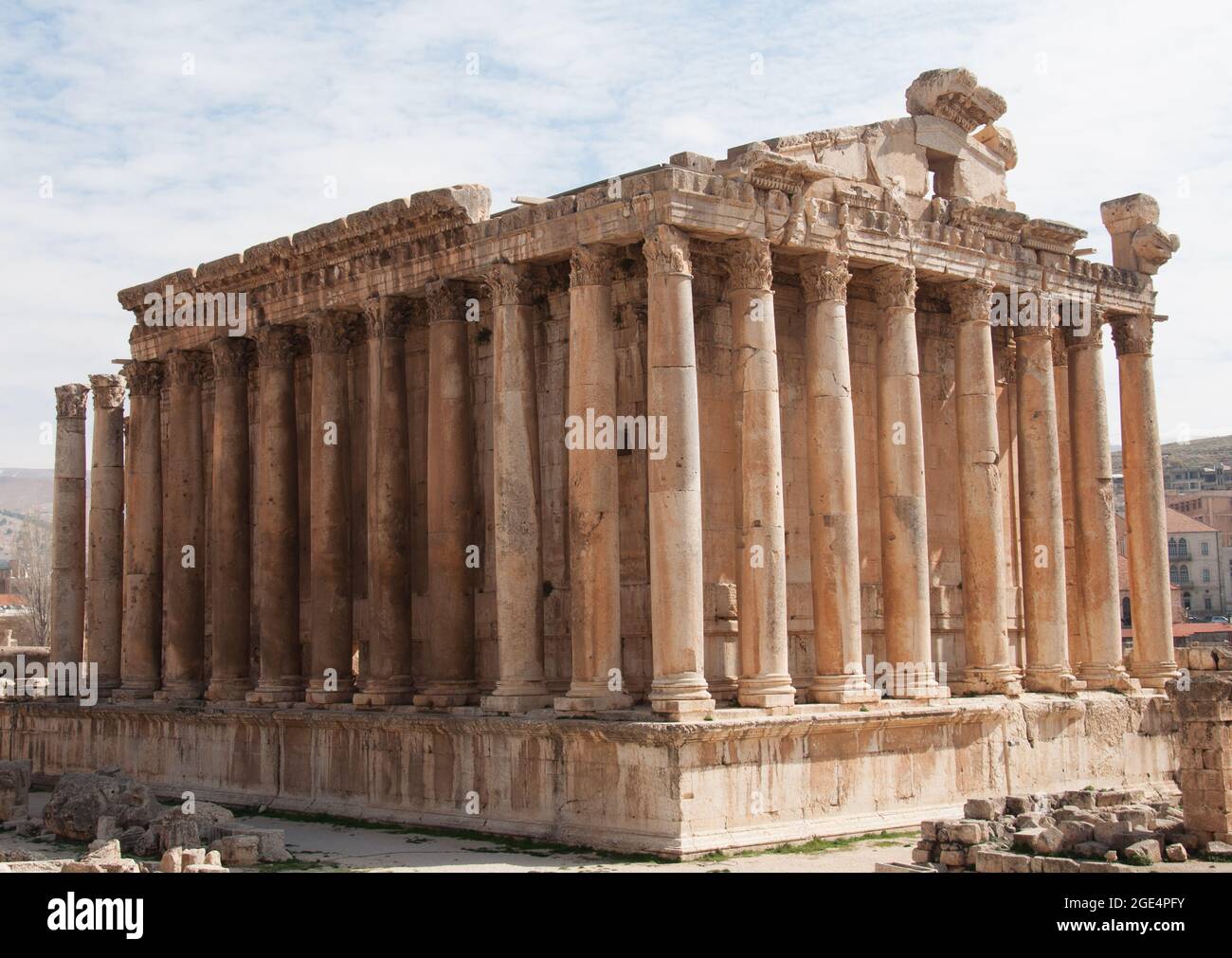 Temple of Bacchus, Heliopolis, Roman Remains, Baalbek, Lebanon, Middle ...