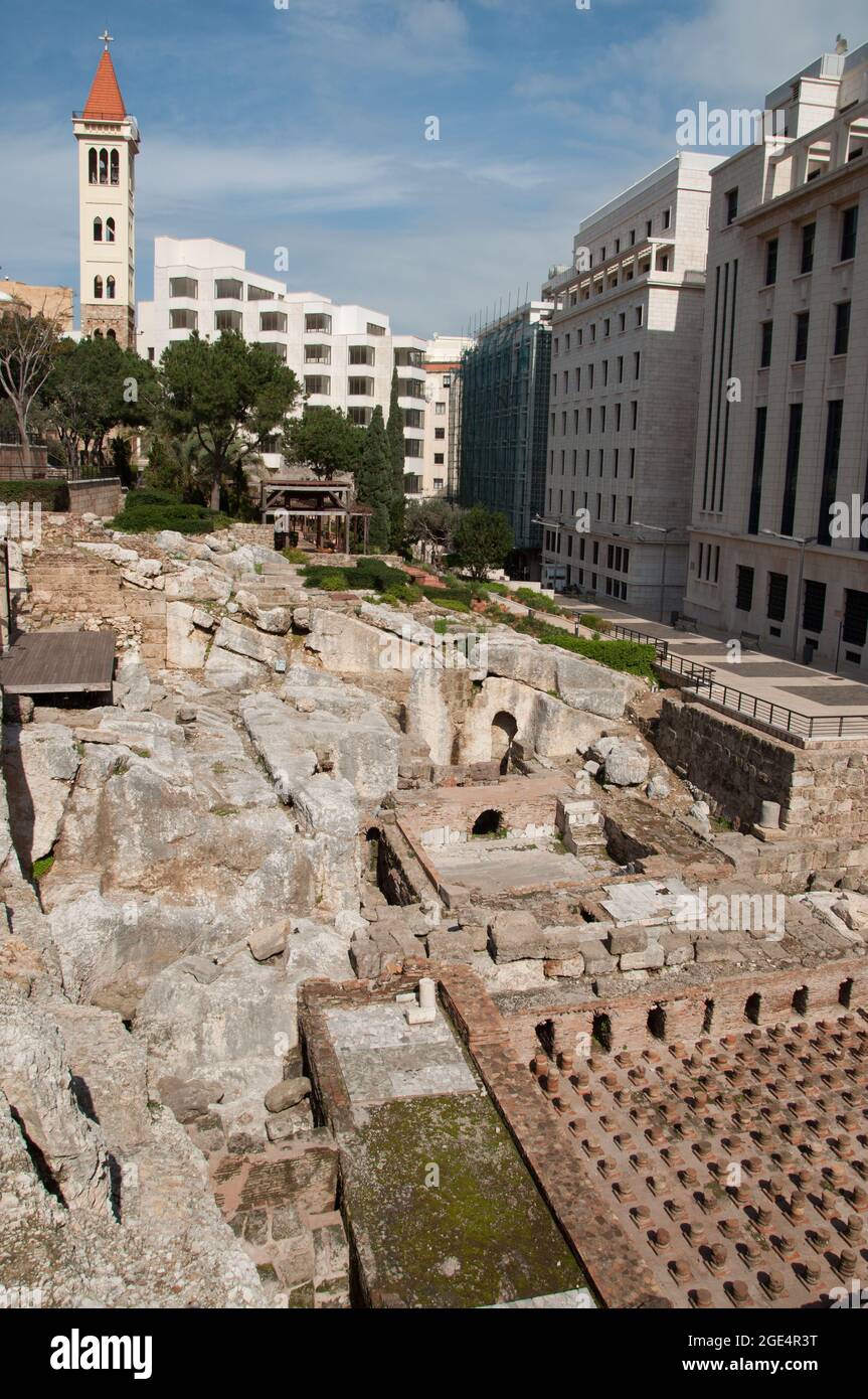 Roman baths beirut lebanon middle hi-res stock photography and images ...