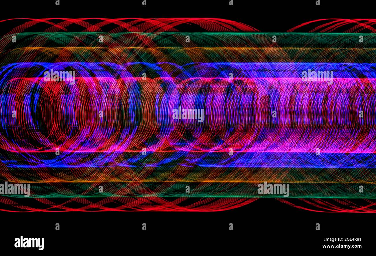 Colourful beam trails hi-res stock photography and images - Alamy