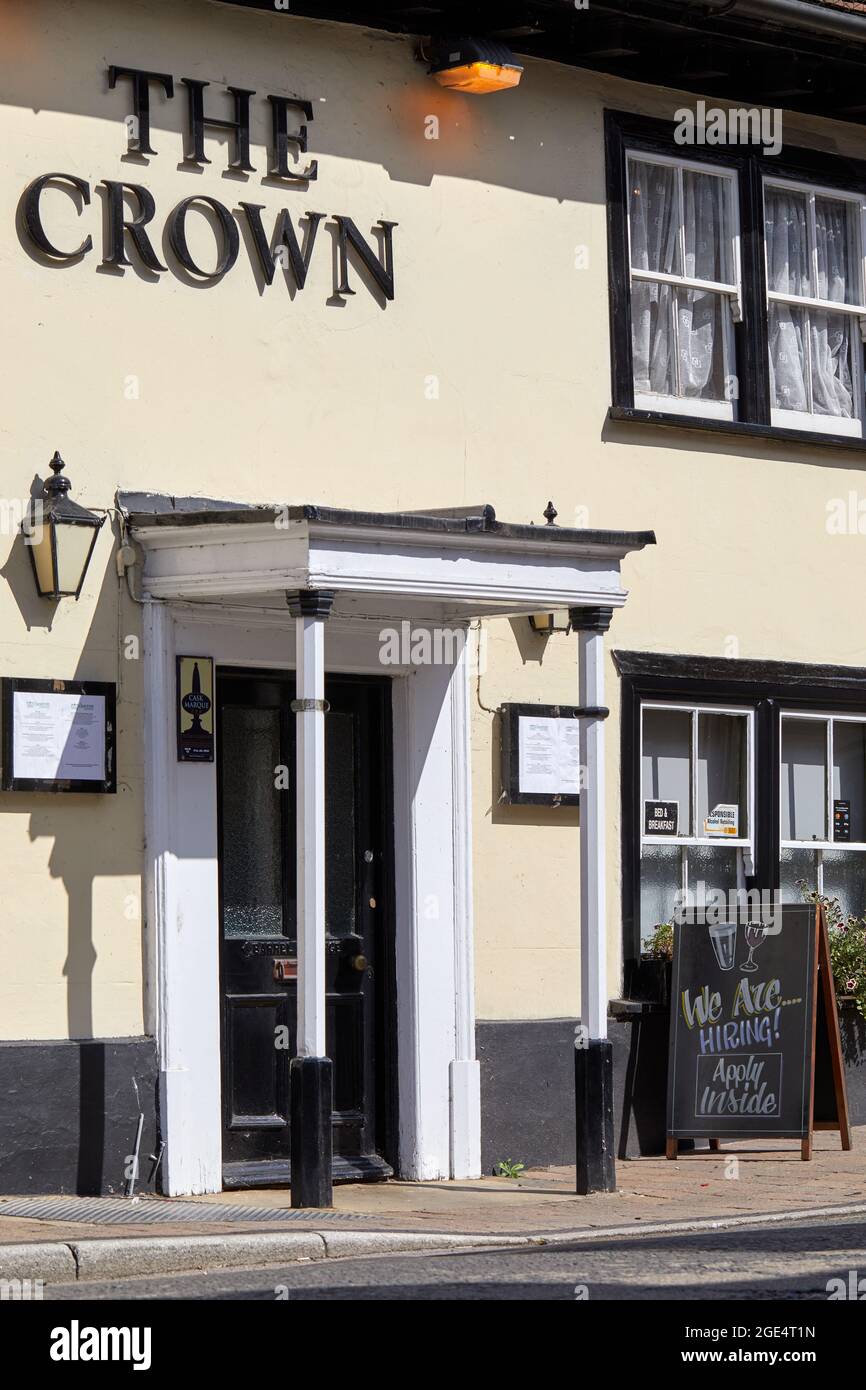 Fordingbridge, U.K. - 15 Aug 2021: Hospitality venues have been ...