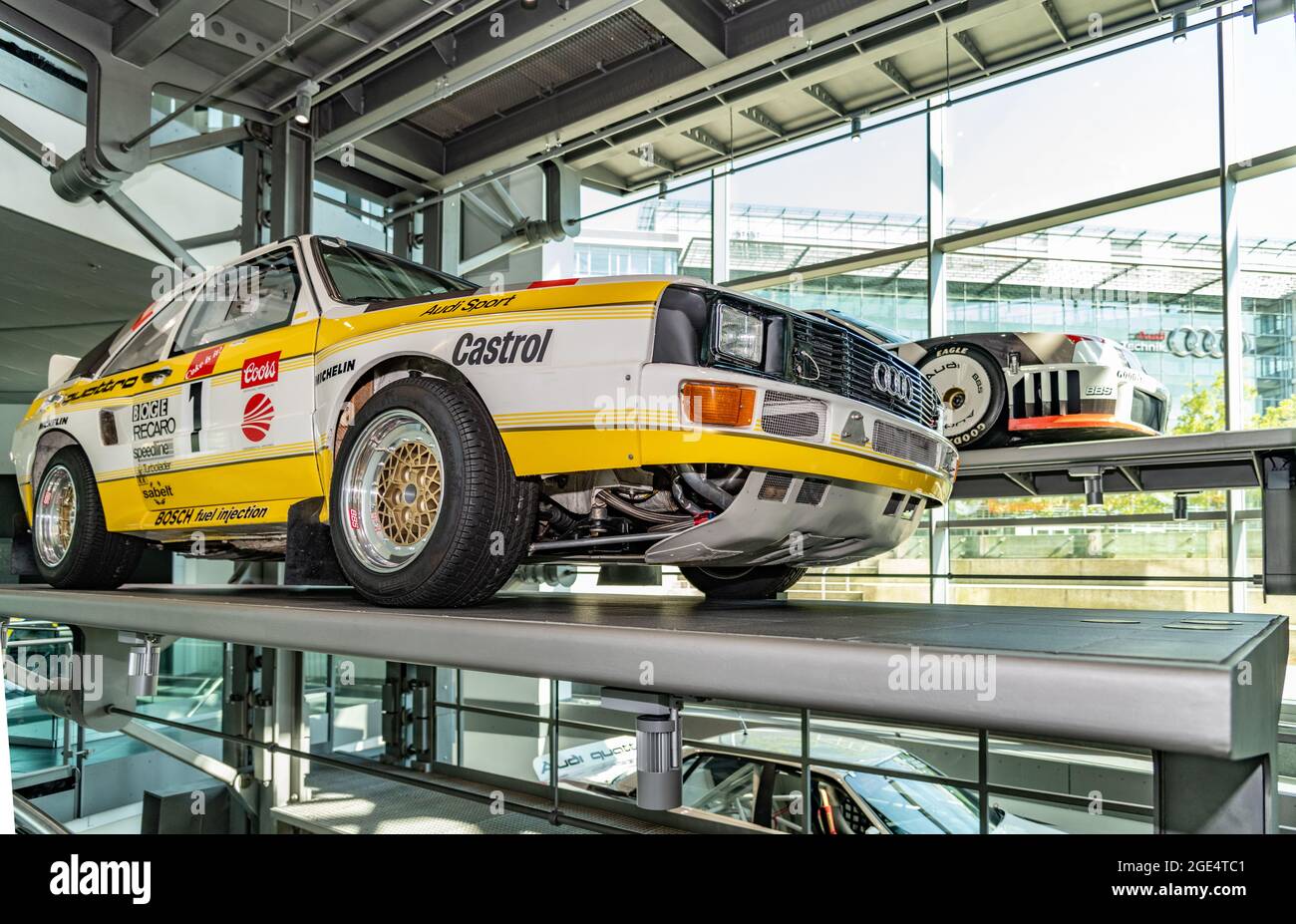 Audi Sport quattro, 1984 world rally champion car from the Audi Museum ...
