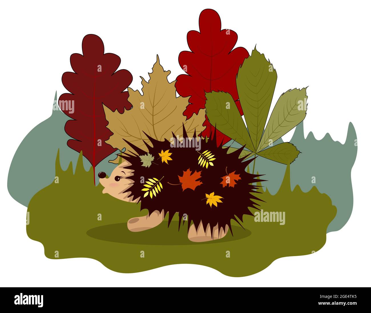 Garden stock on lawn Stock Vector Images - Alamy