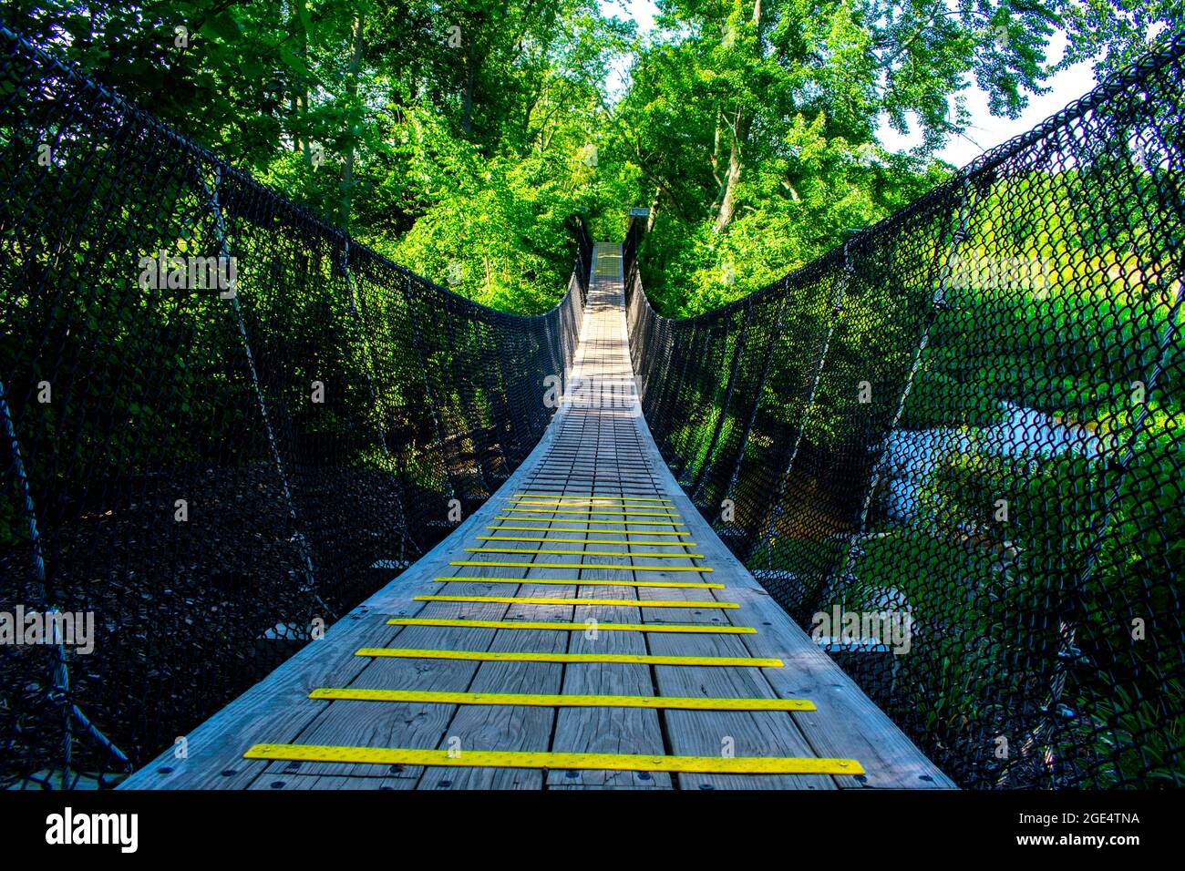 Wonderous Swinging Bridge Stock Photo - Alamy