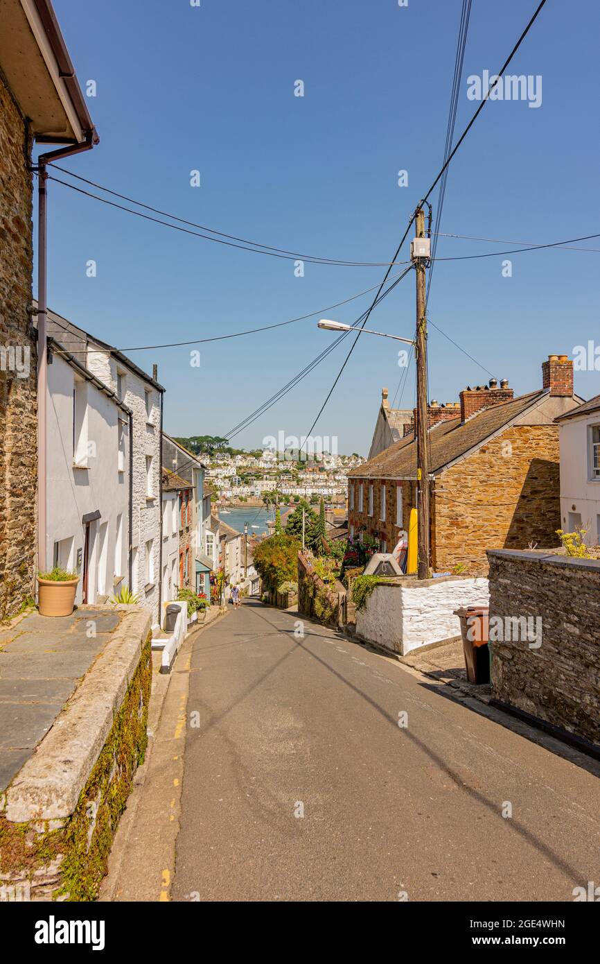 Fore Street, Polruan, Cornwall, UK Stock Photo - Alamy