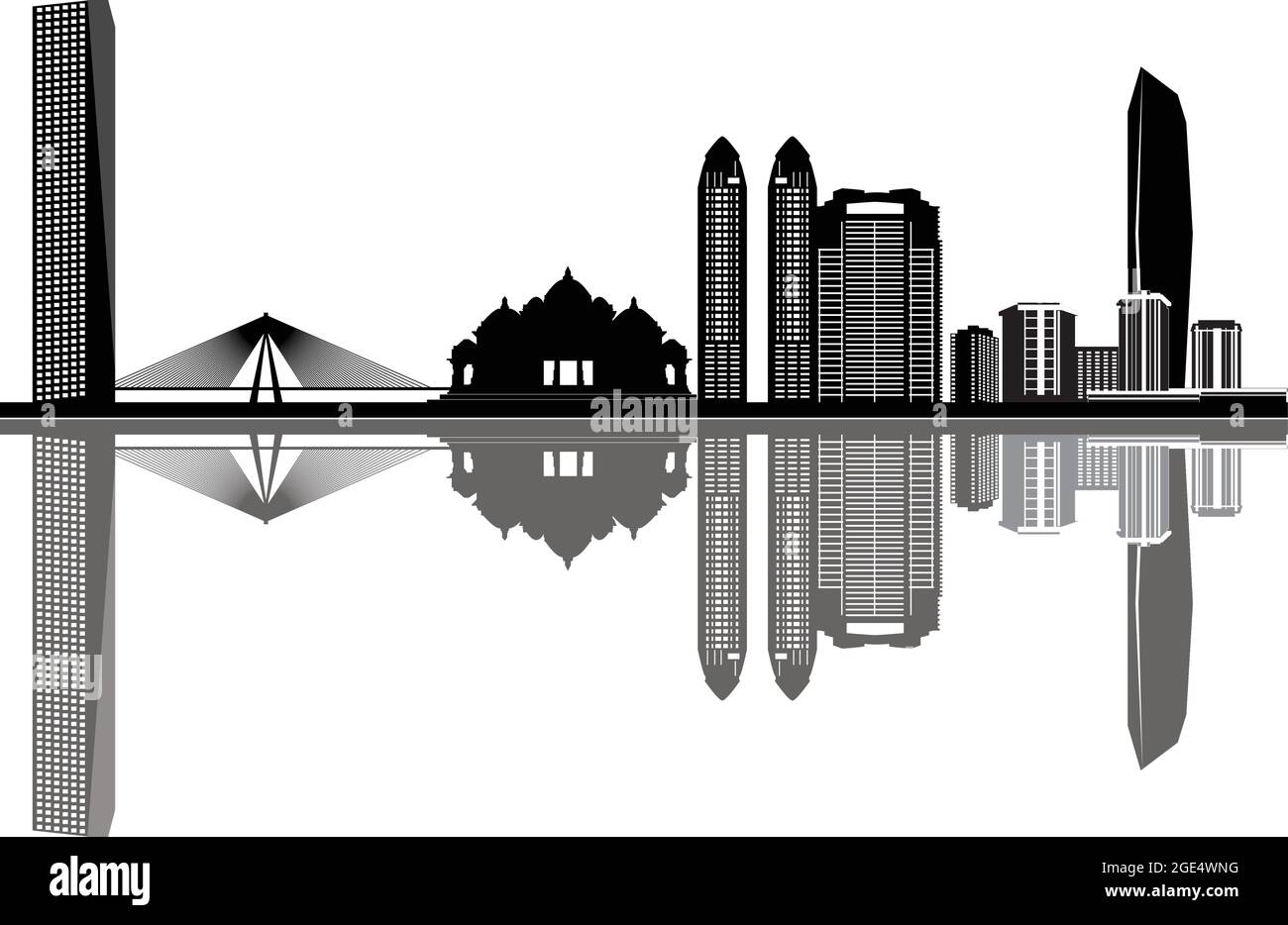 mumbai city skyline illustration Stock Vector Image & Art - Alamy