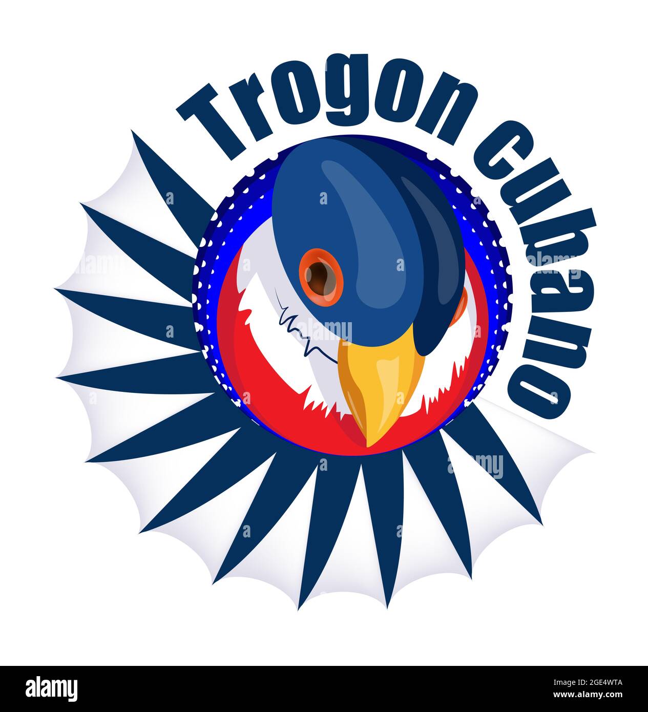 Vector image of an exotic bird. National symbol of the country ...