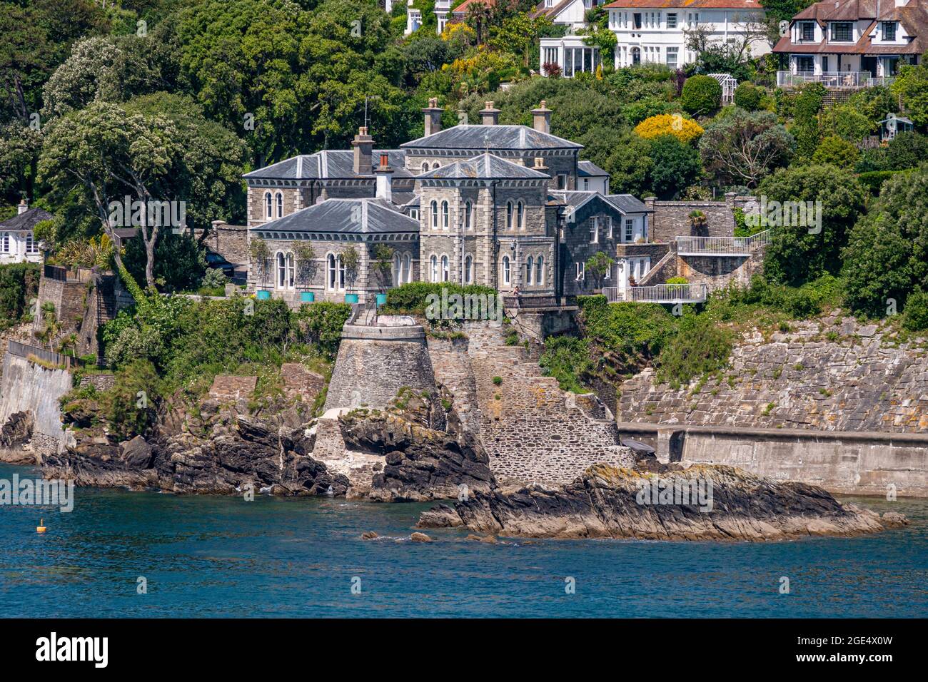 A palatial residence situated by Readynoney Cove near Fowey, Cornwall ...
