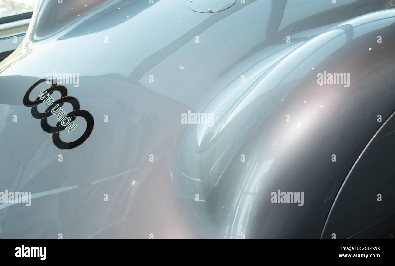 Auto Union Type C streamline Grandprix car from Audi Museum in Germany ...