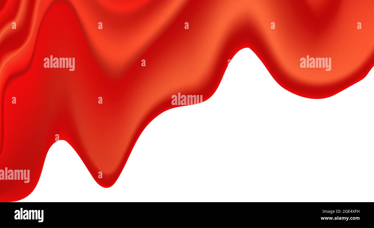 Red flying silk fabric fashion Stock Vector Images - Alamy