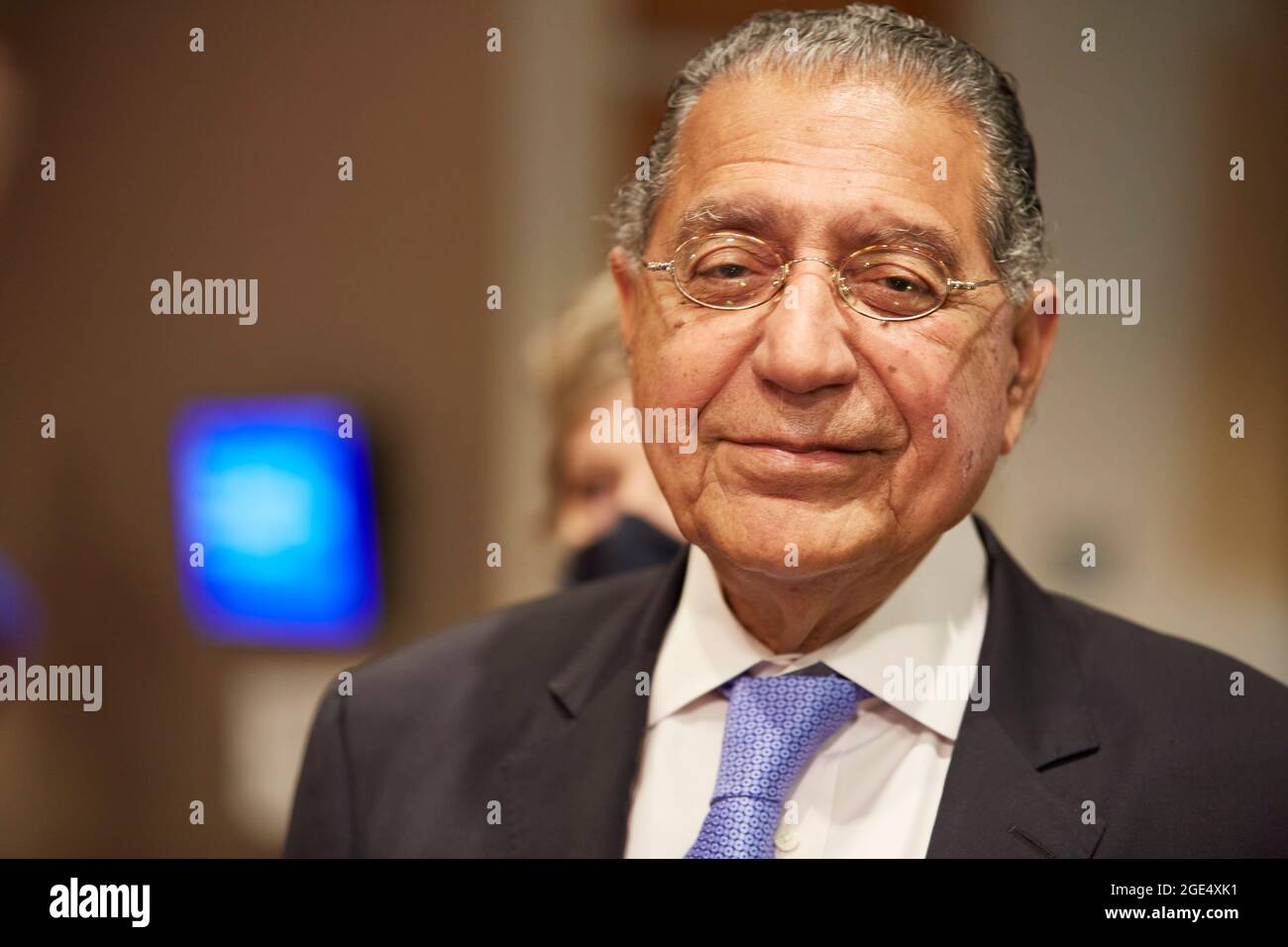 New York, NY, USA. 16th Aug, 2021. Munir Akram, Permanent Representative of Pakistan to the UN ...