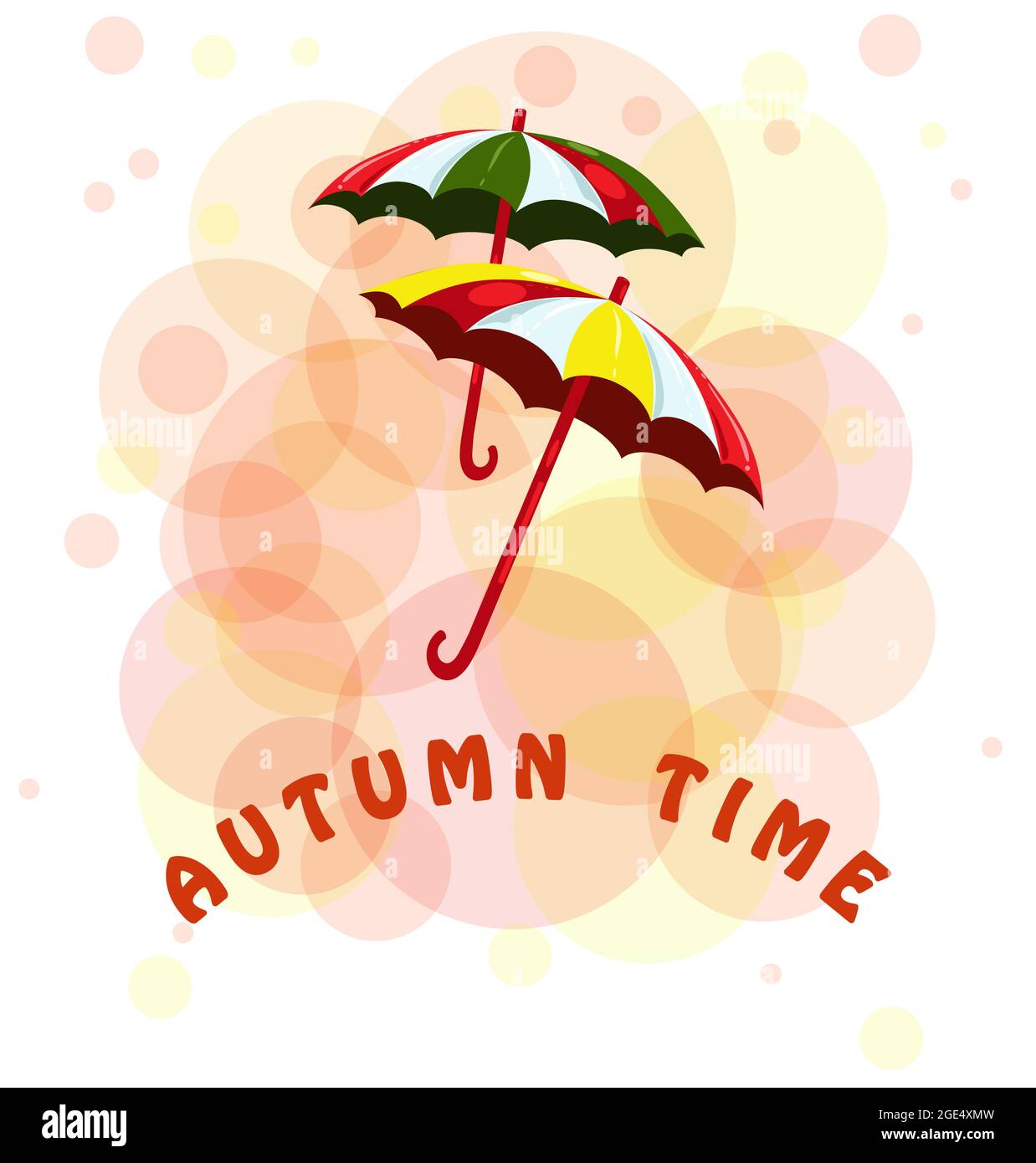 Vector image of umbrellas. Series of illustrations Stock Vector Image & Art - Alamy