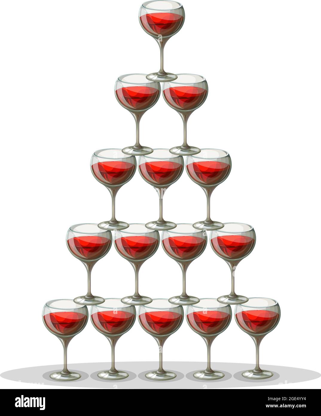 Red cascade Stock Vector Images - Alamy