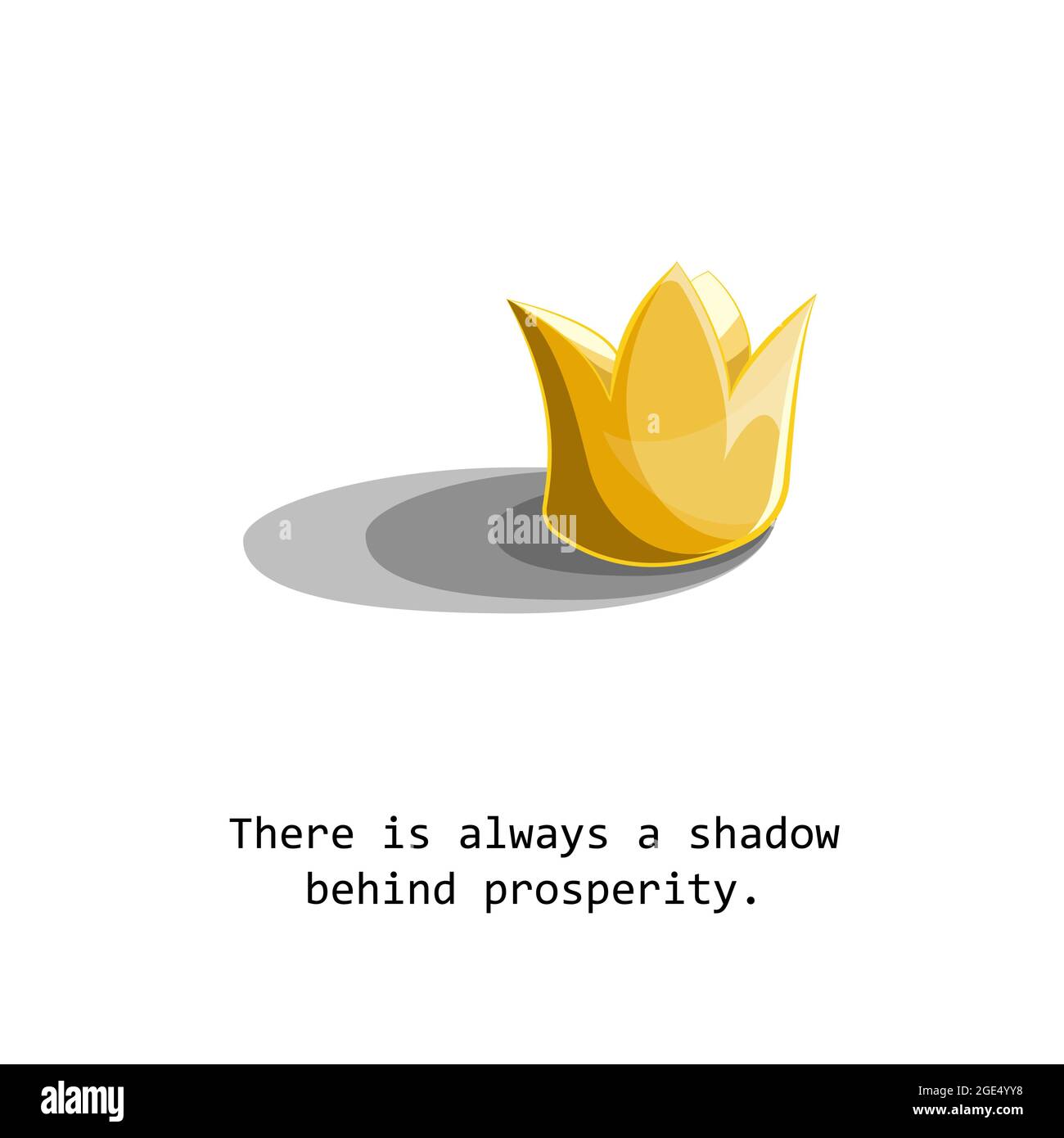 Vector image of the reign crown attribute with a drop shadow. EPS 10 ...