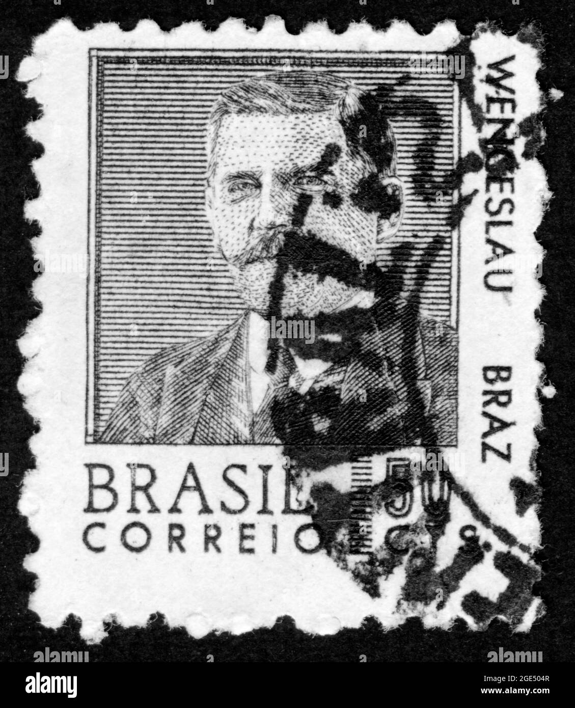 Brazil vintage postage stamp hi-res stock photography and images - Alamy