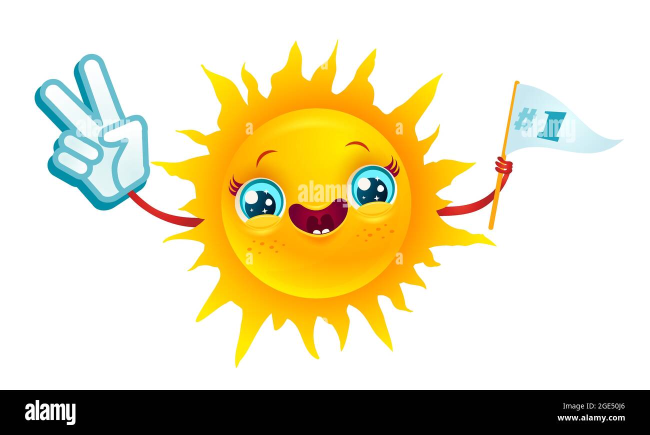 Vector icon of sun on isolated background. Vector illustratuon of sun ...