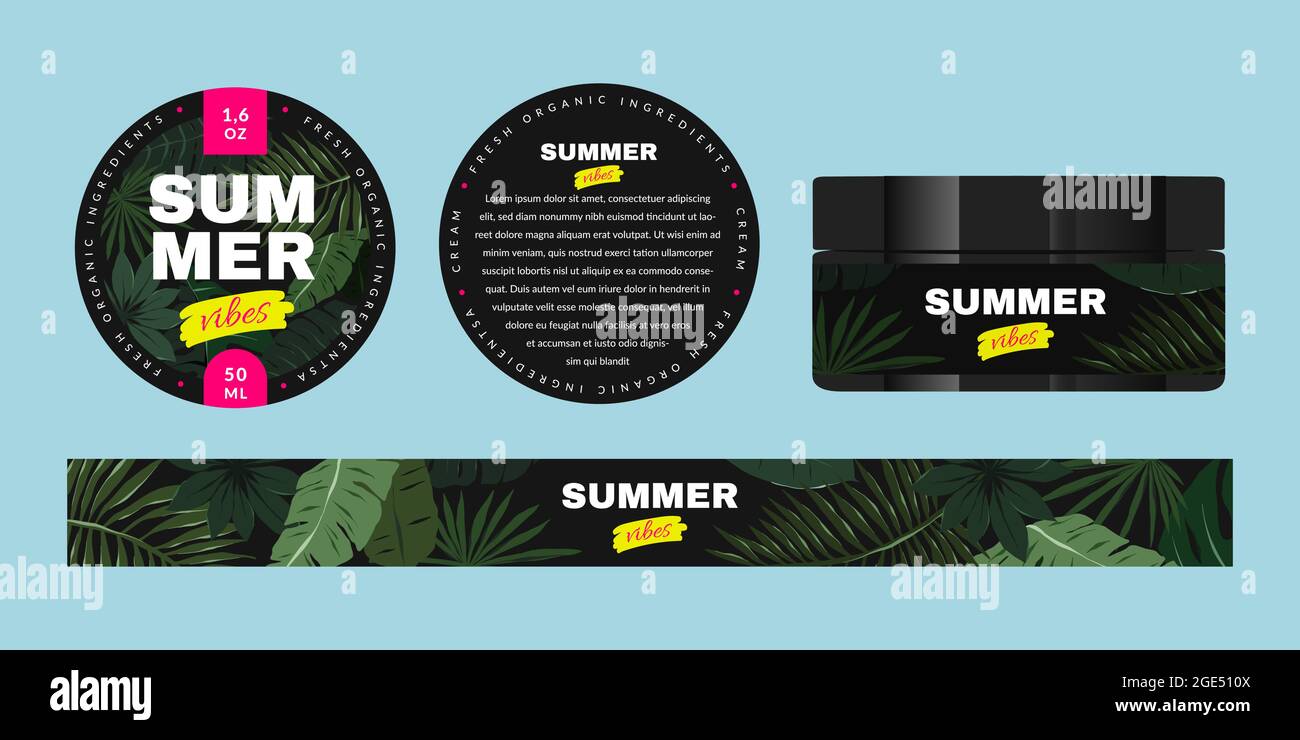 Skin care product packaging design, beauty product package layout with ...