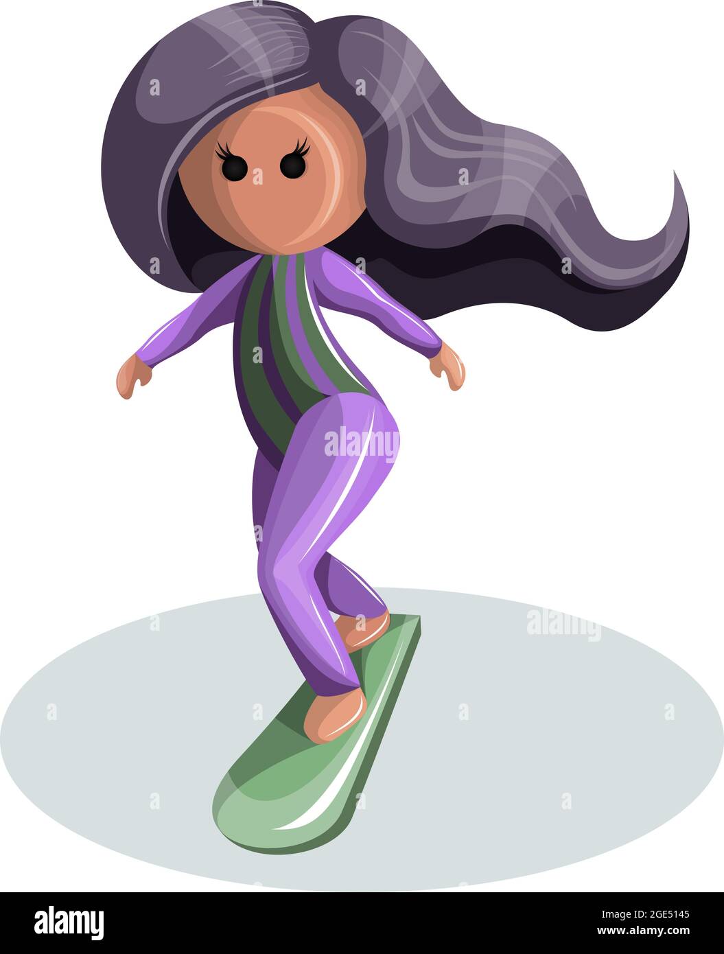 Cartoon Surfer Girl High Resolution Stock Photography and Images - Alamy
